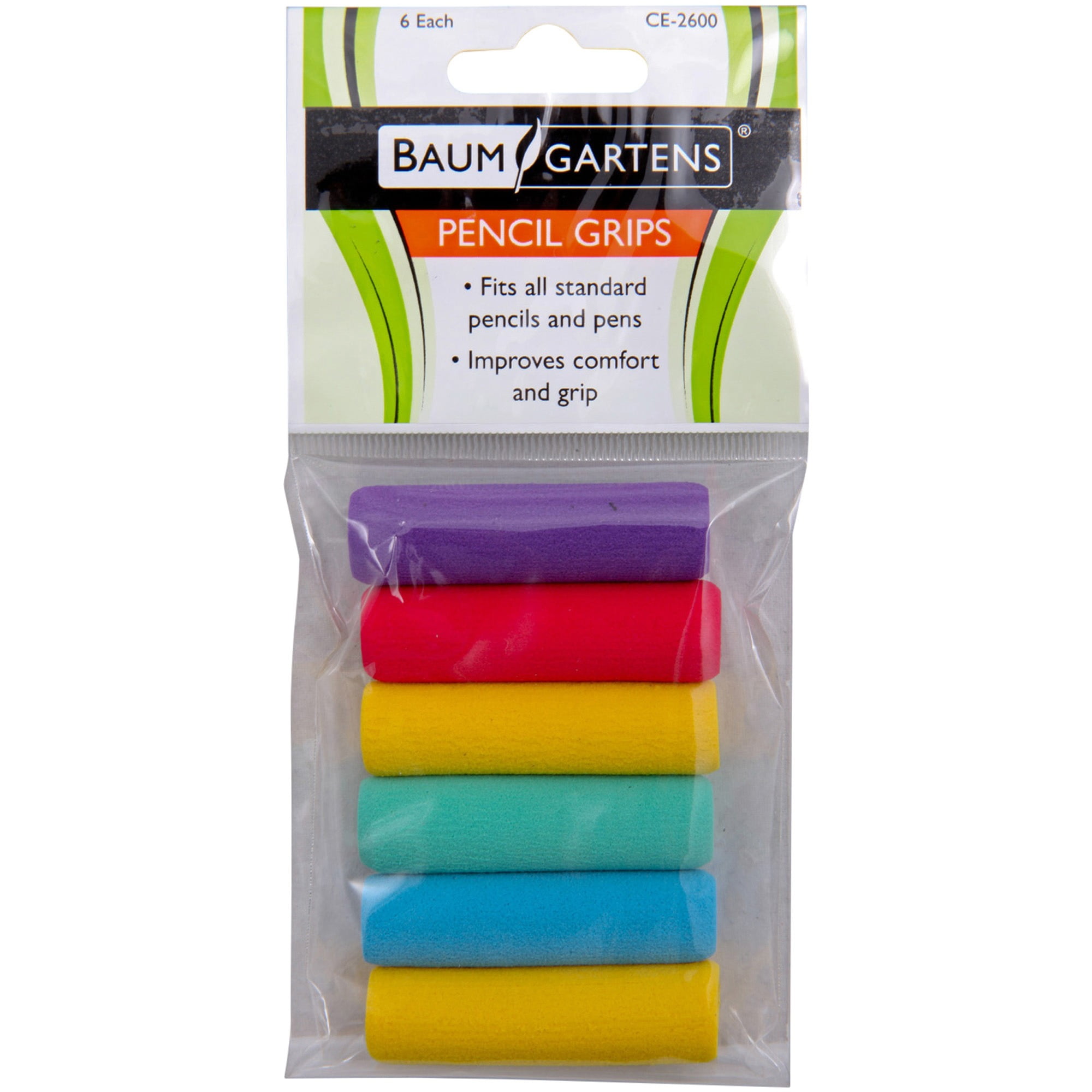 Foam Pencil Grips 6pk, Assorted Colors - Walmart.com