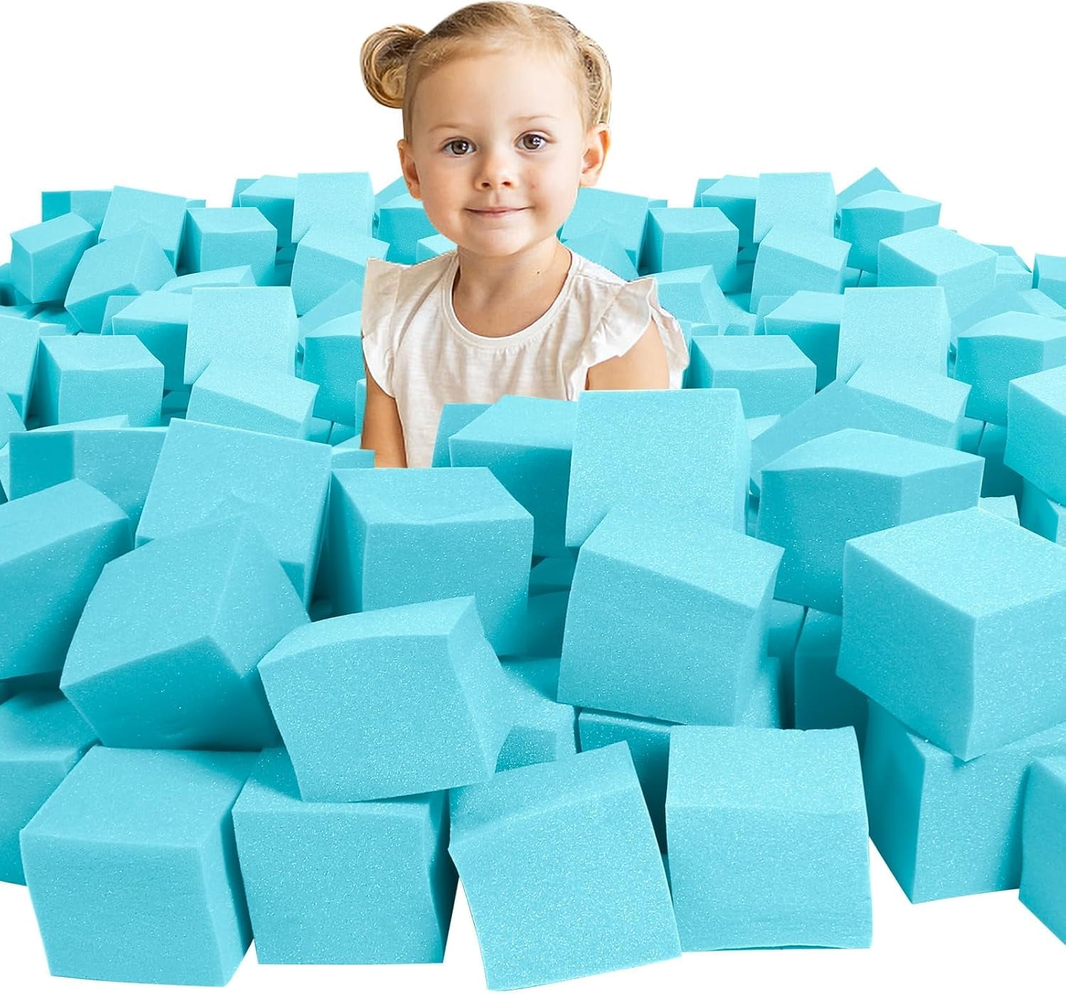 Foam Pit Cubes Blocks - 48PCS Sponge Form Cubes for Foam Ball Pits ...