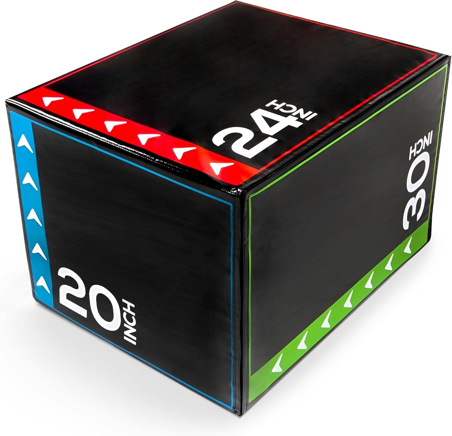 Foam Plyo Jumping Exercise Box for Home Gym, Multiple Size and Color ...