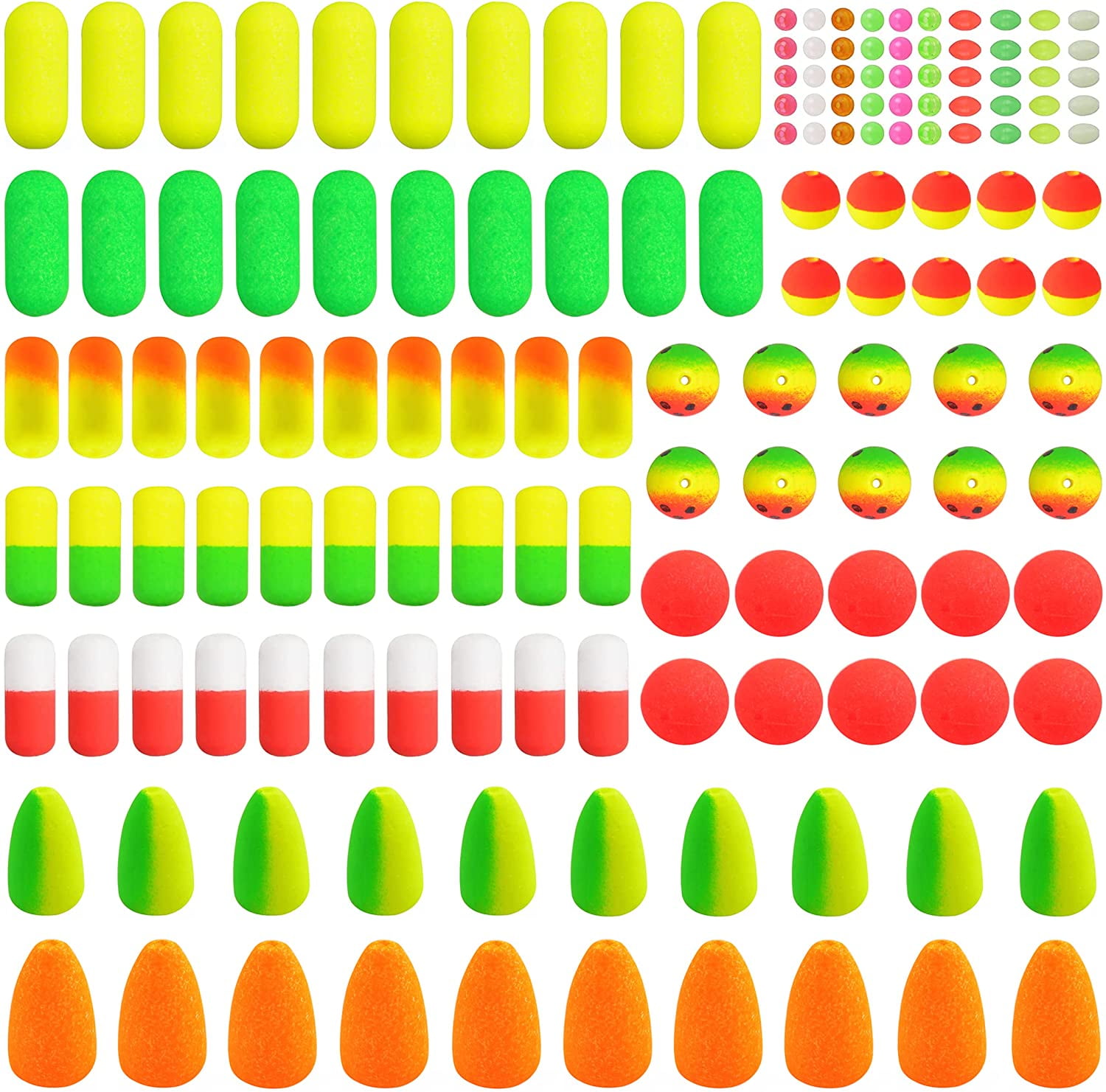 OROOTL Foam Pompano Fishing Float Kit, 300pcs Fishing Floats Bobbers ...