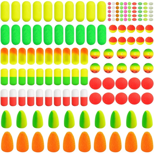 OROOTL Foam Pompano Fishing Float Kit, 300pcs Fishing Floats Bobbers ...