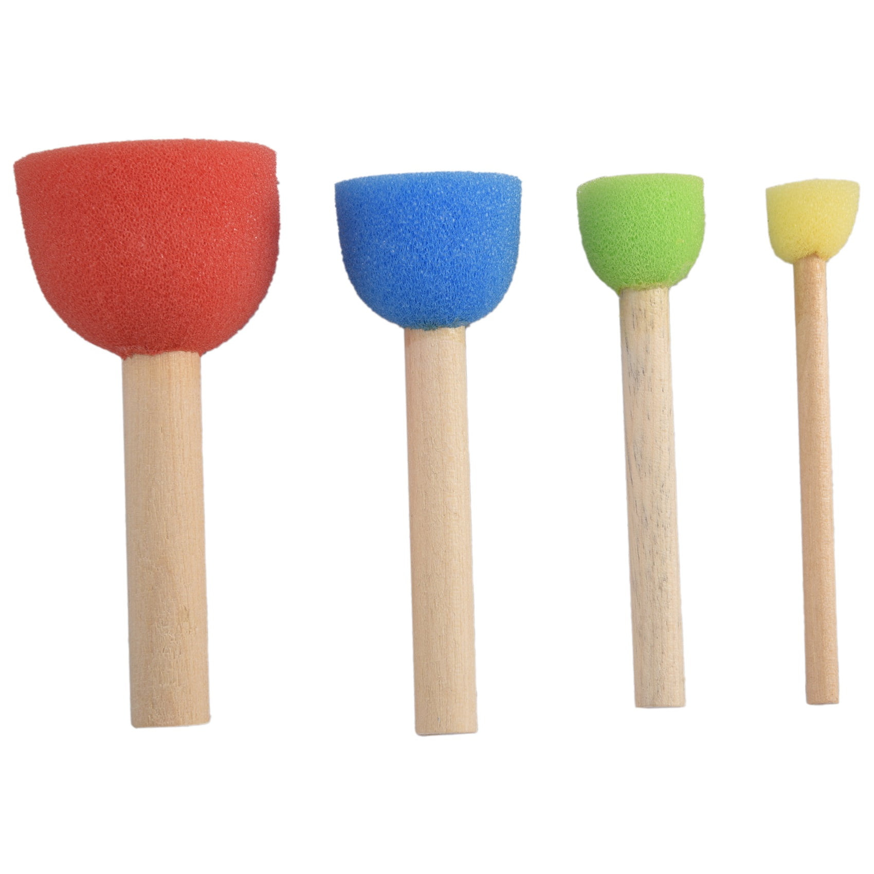 Foam Pouncer Assortment-Sponge Painting Stippler Set 24/-Foam Brush ...