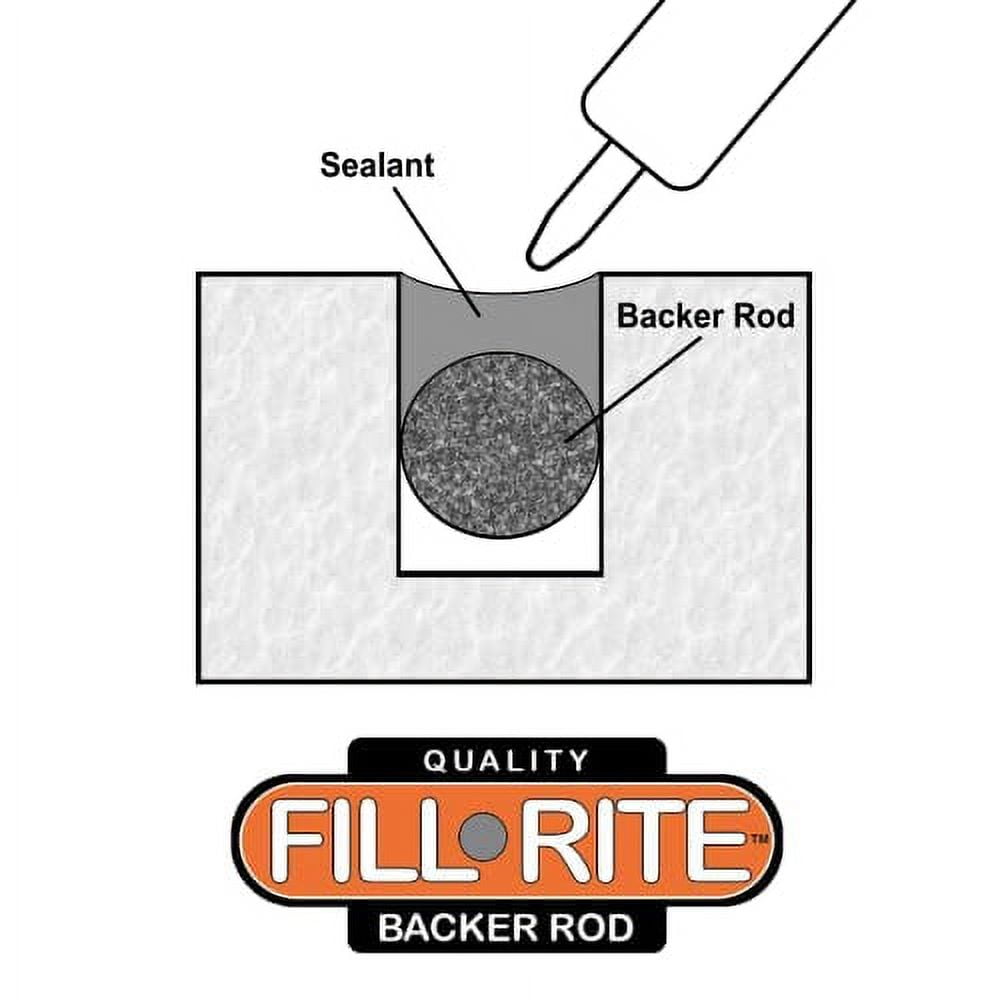 Foam Pre-Caulking Filler Rope Backer Rod Roll Bulk, 1100 Feet Length x ...