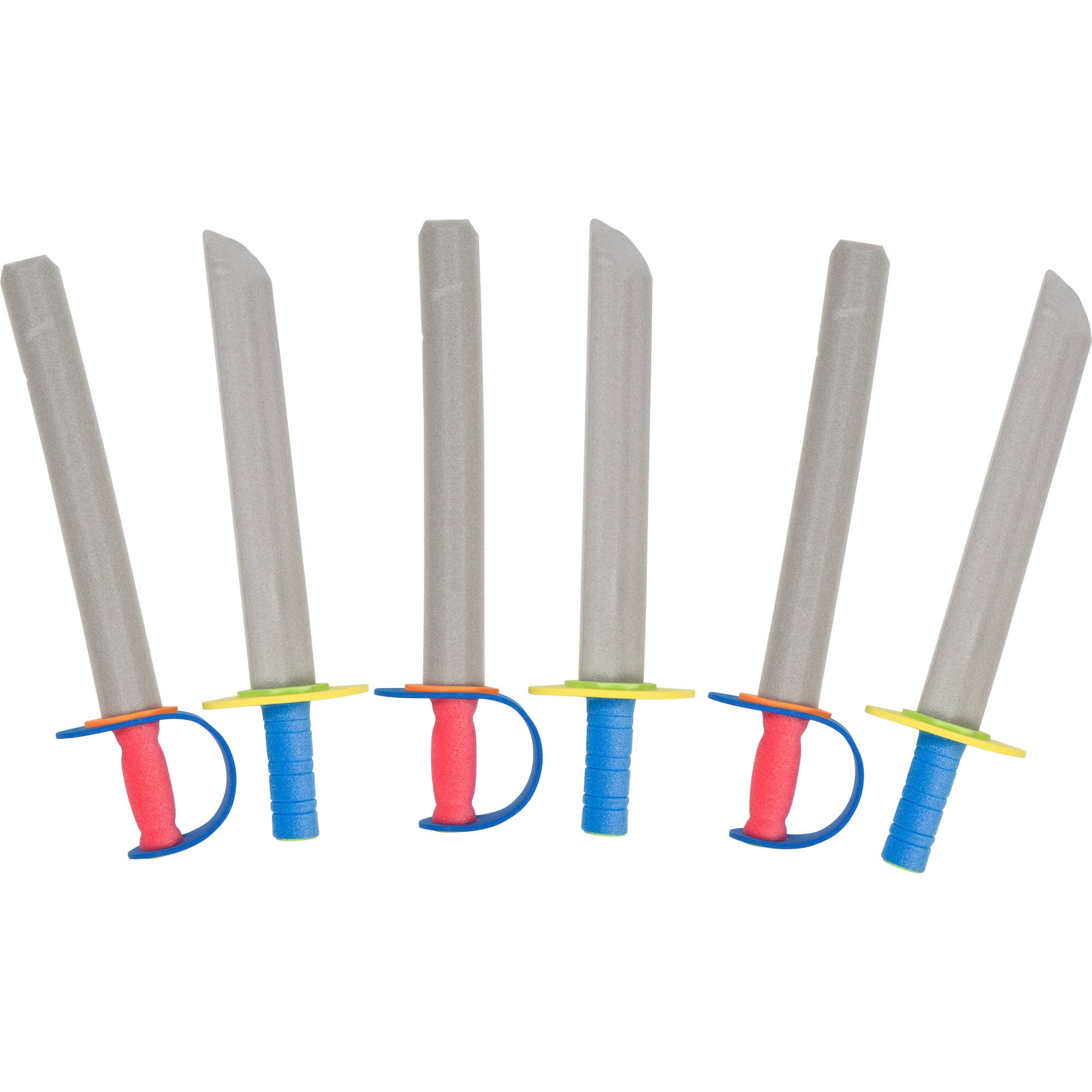 Foam Prince and Pirate Sword Toys, By Trademark Innovations,-Pack of 6 ...
