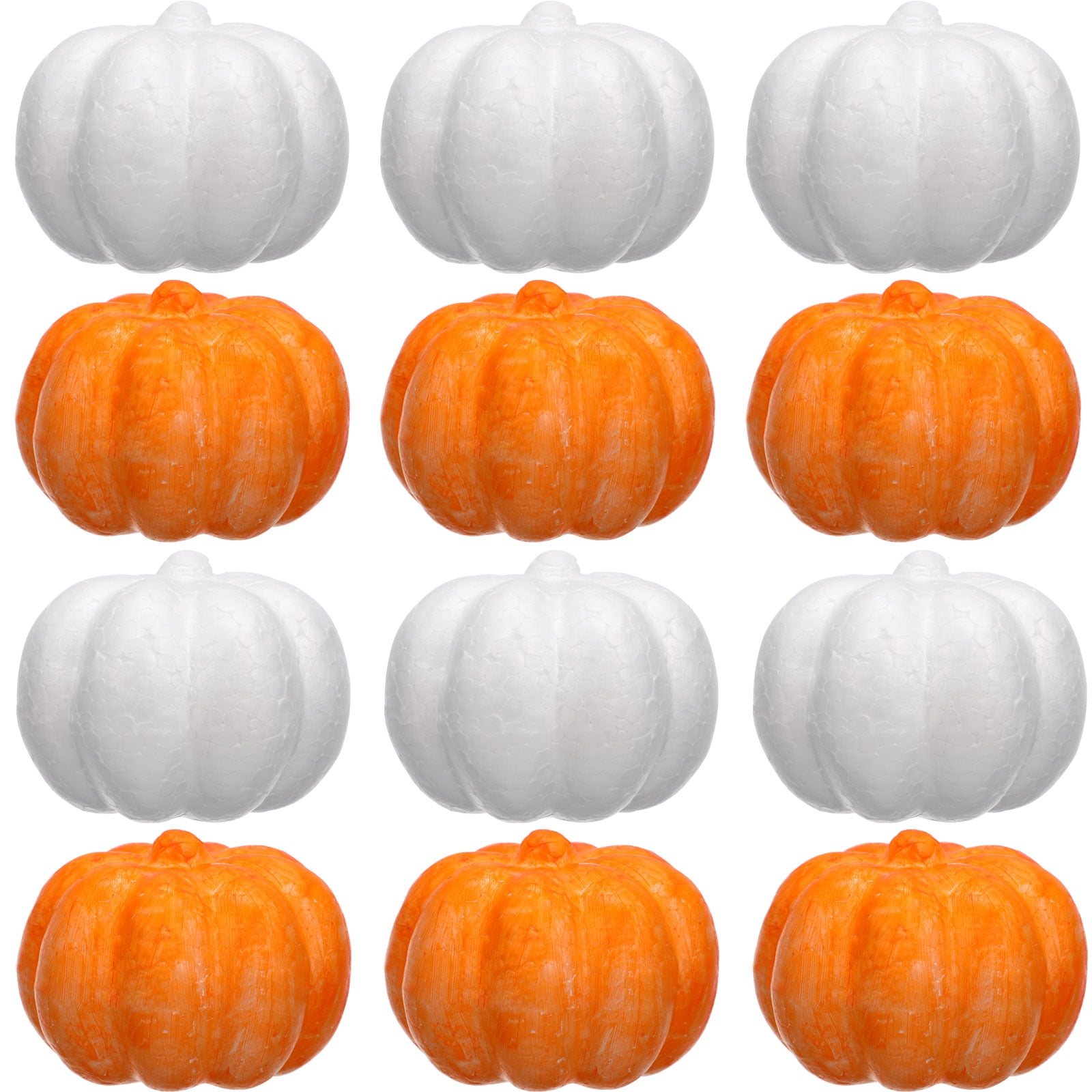 Foam Pumpkin Artificial White Pumpkins Bulk Toys Shaped Ball Fall ...