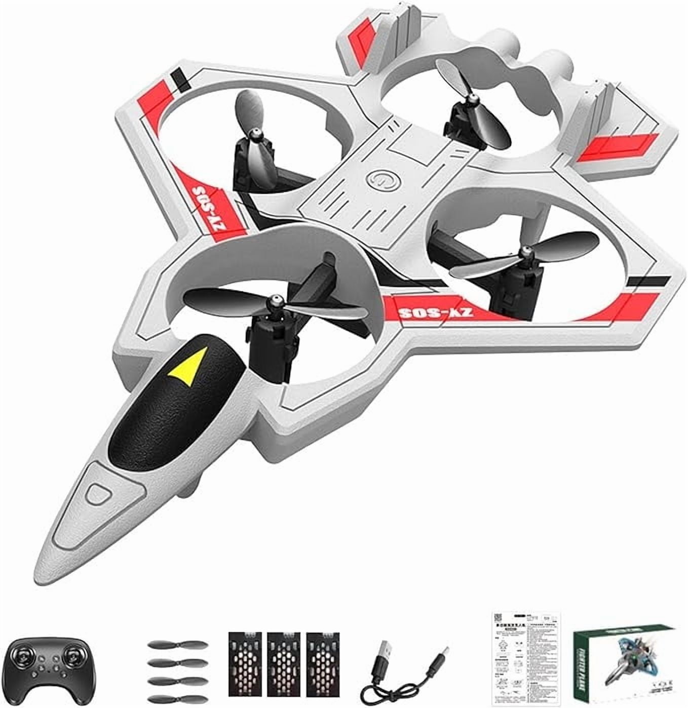 Foam Remote Control Stunt Fighter Airplane with 360° LED Lights - 2 ...
