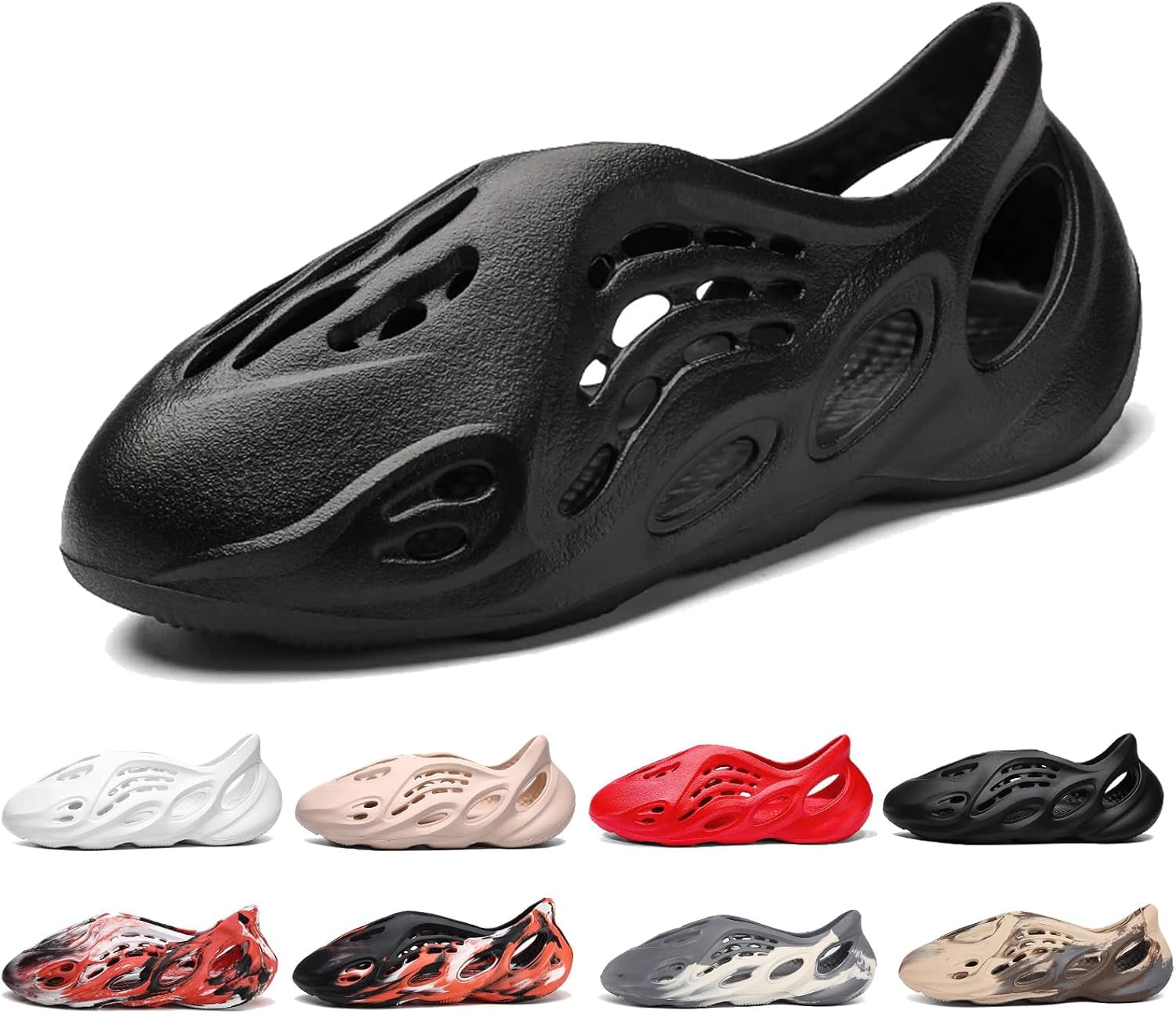 Foam Runners for Men Women Lightweight Cloud Comfort Slides Non-Slip ...