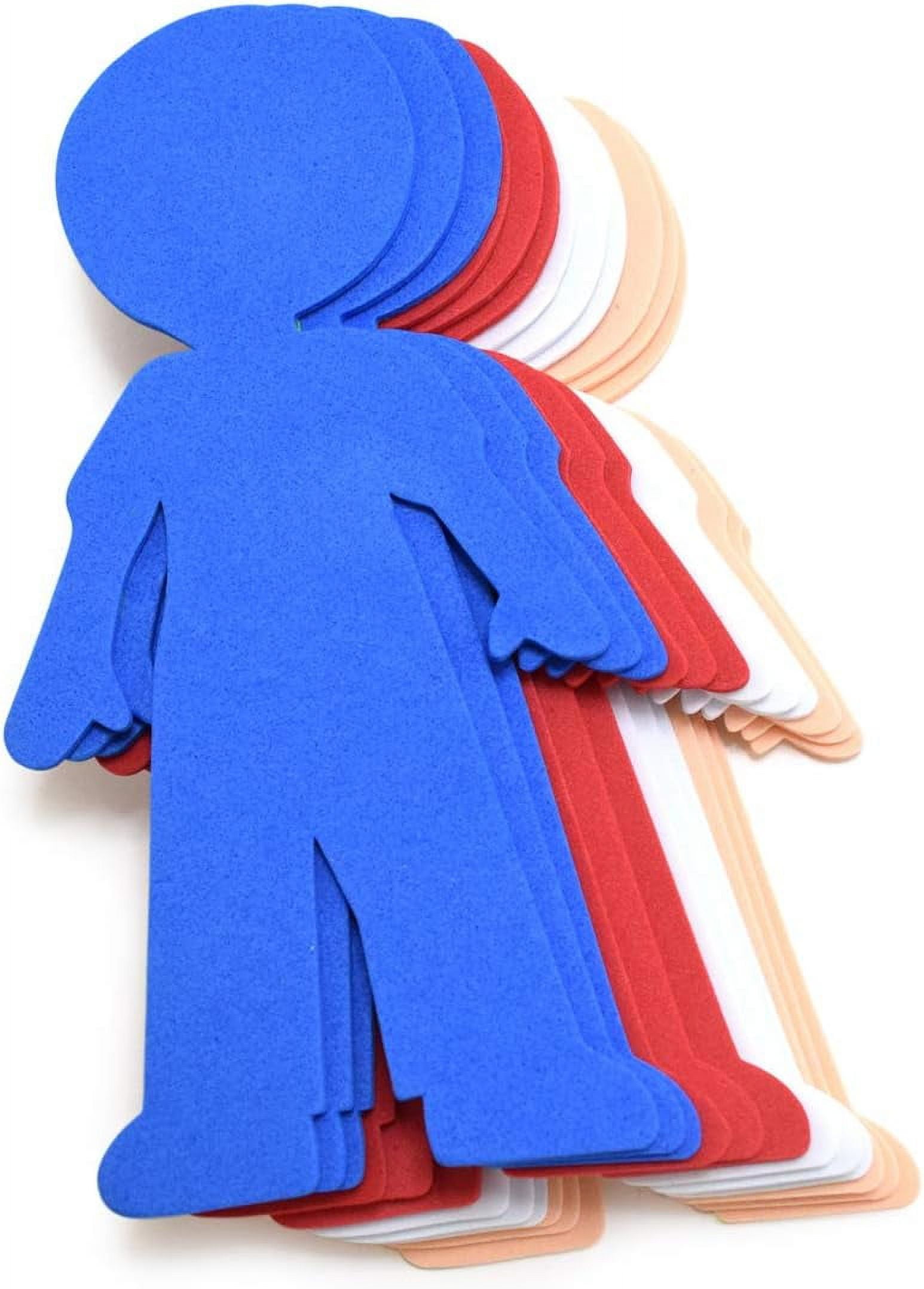 Foam Shapes 6" Large Foam Cutouts 144 Pieces in Assorted Colors, Boys ...