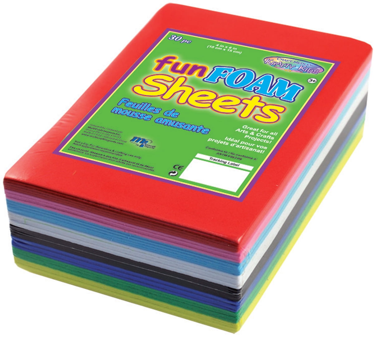 Foam Sheets, 1.5mm 4" x 6", 30pk - Walmart.com