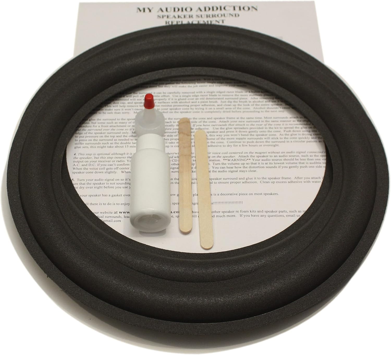 Foam Speaker Surround Repair kit for Carver Amazing 12" Repairs 2 ...