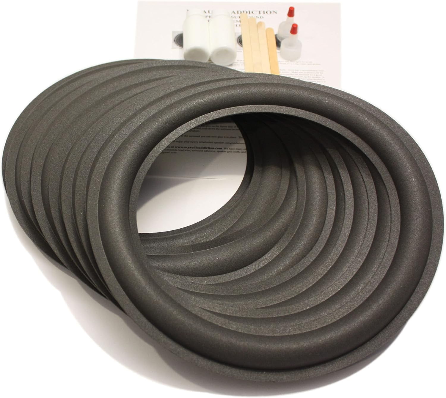Foam Speaker Surround Repair kit for Carver Amazing 12" Repairs 8 ...