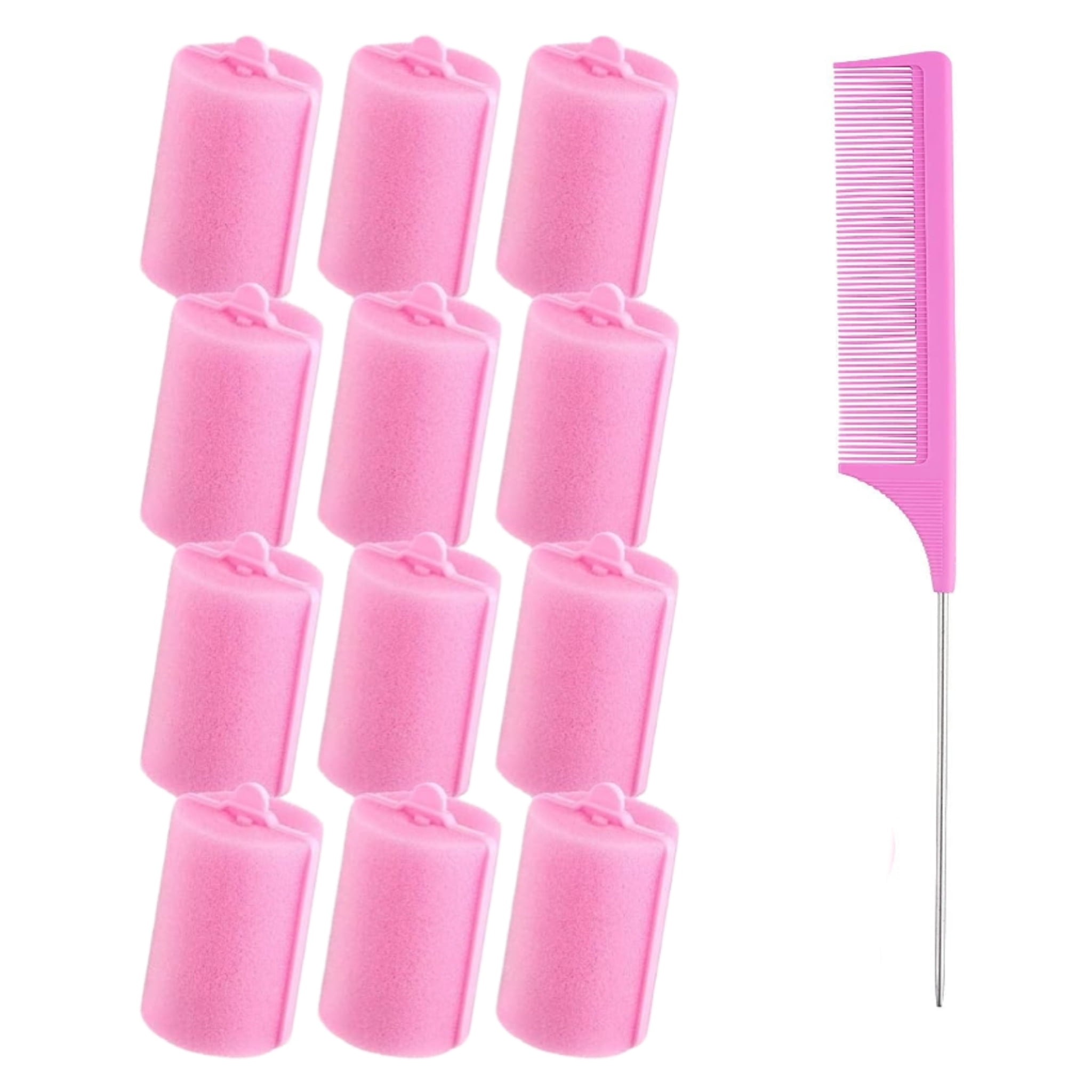 Foam Sponge Hair Rollers,6 Pcs Soft Sleeping Curlers Flexible Sponge ...