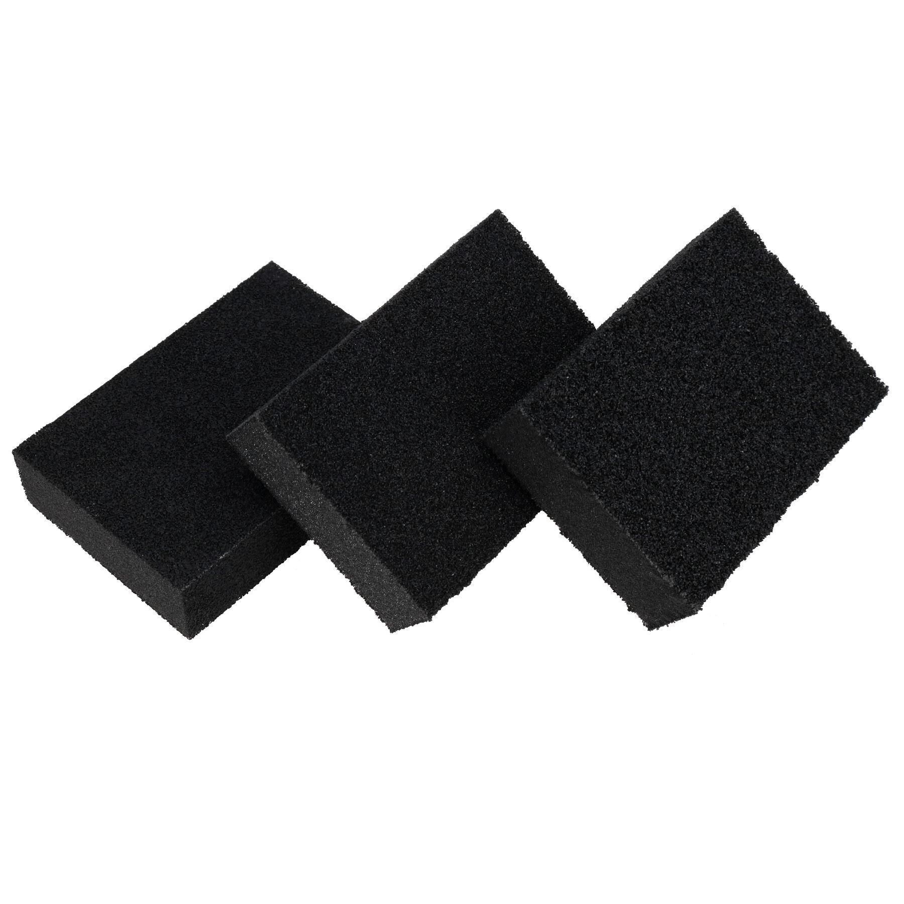 Foam Sponge Sanding Blocks 60 80 120 Mixed Grit Abrasive Wet + Dry 3 ...