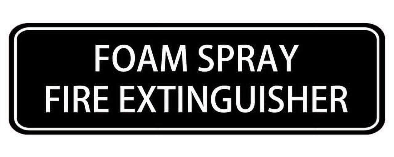 Foam Spray Fire Extinguisher Acrylic Sign For Office Door Wall Home And ...