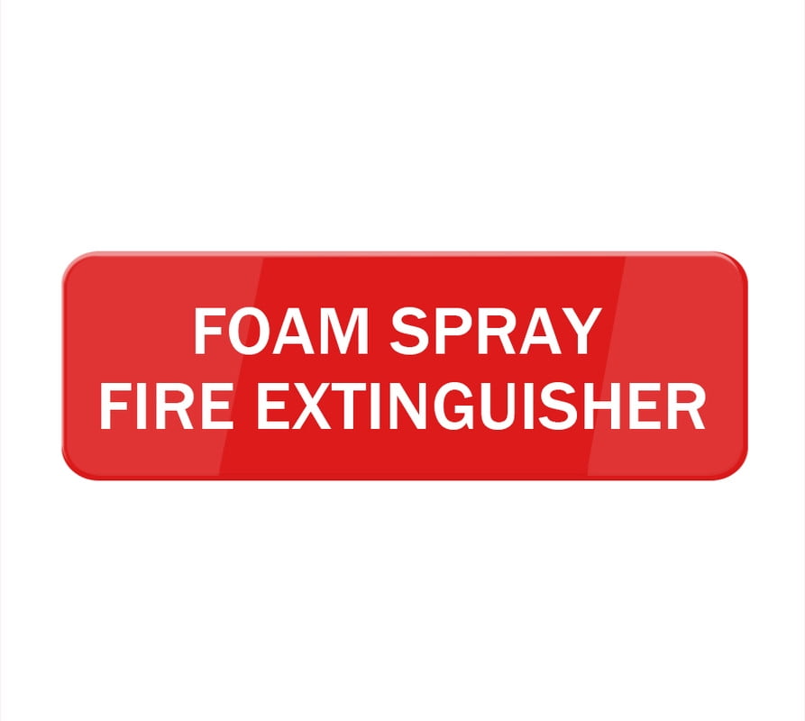 Foam Spray Fire Extinguisher Sign, Self Adhesive Sign For Door Or Wall ...