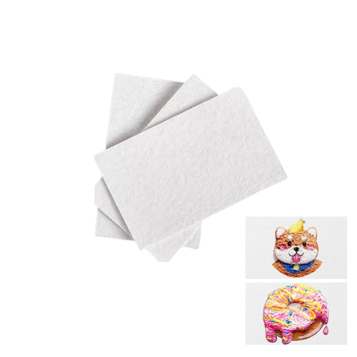 Foam Texture Painting Kit,Durable Rectangle White Foam Cards for Home ...