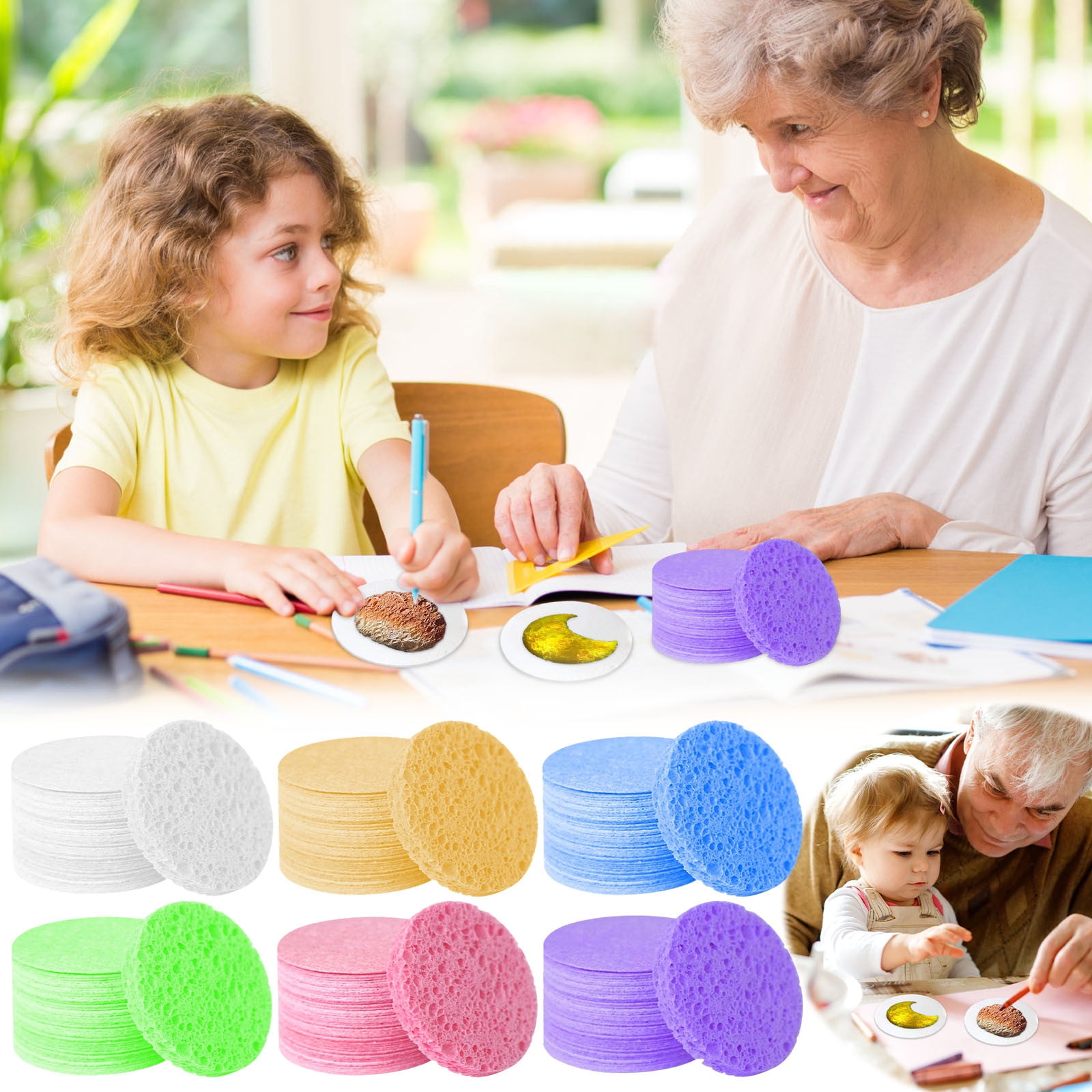 Foam Texture Painting Paper, 20Pcs Abstract Art Supplies, Puffy Texture ...