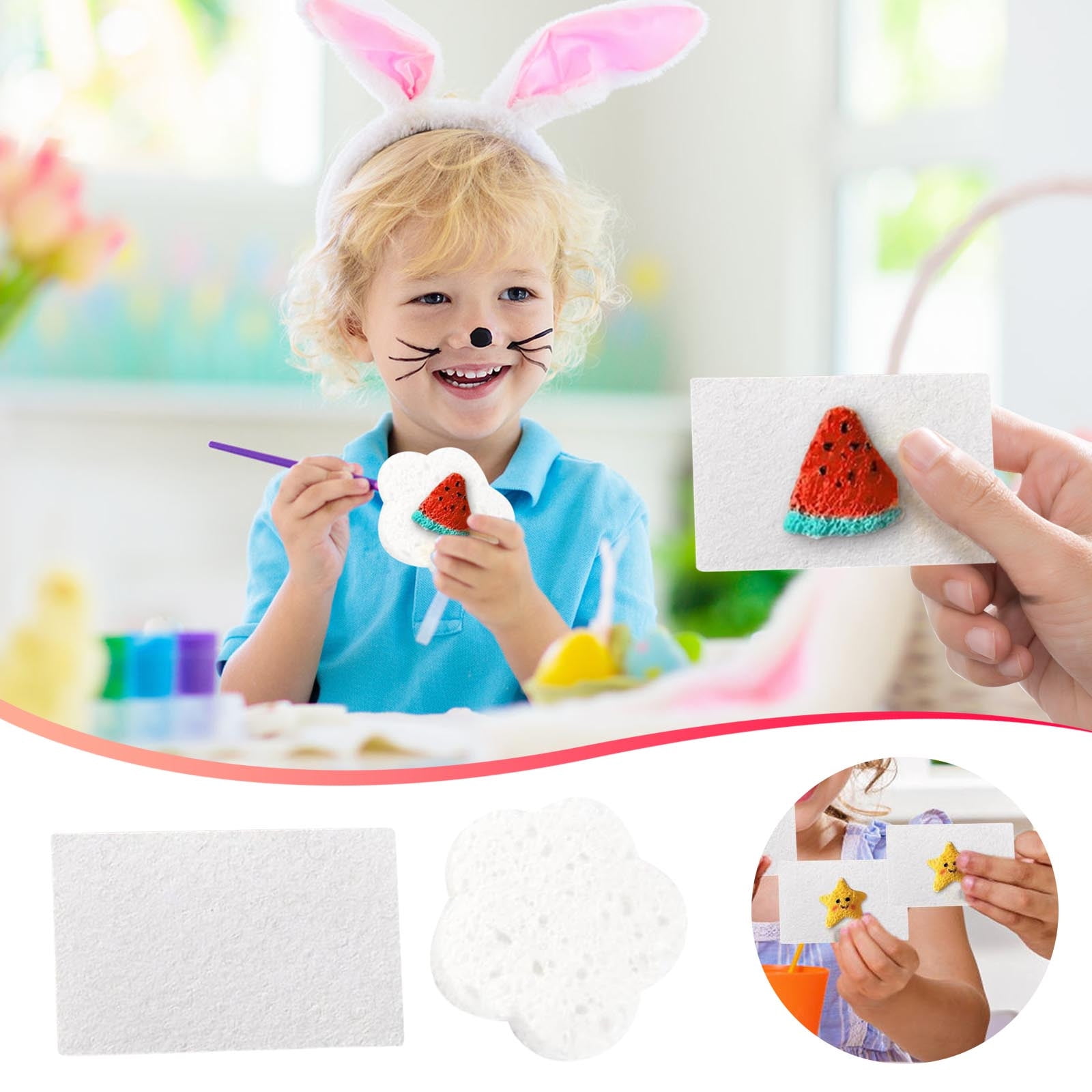 Foam Texture Painting Paper, Magic Puffy Art Paper for Kids and Adults, Water-Activated 3D ...