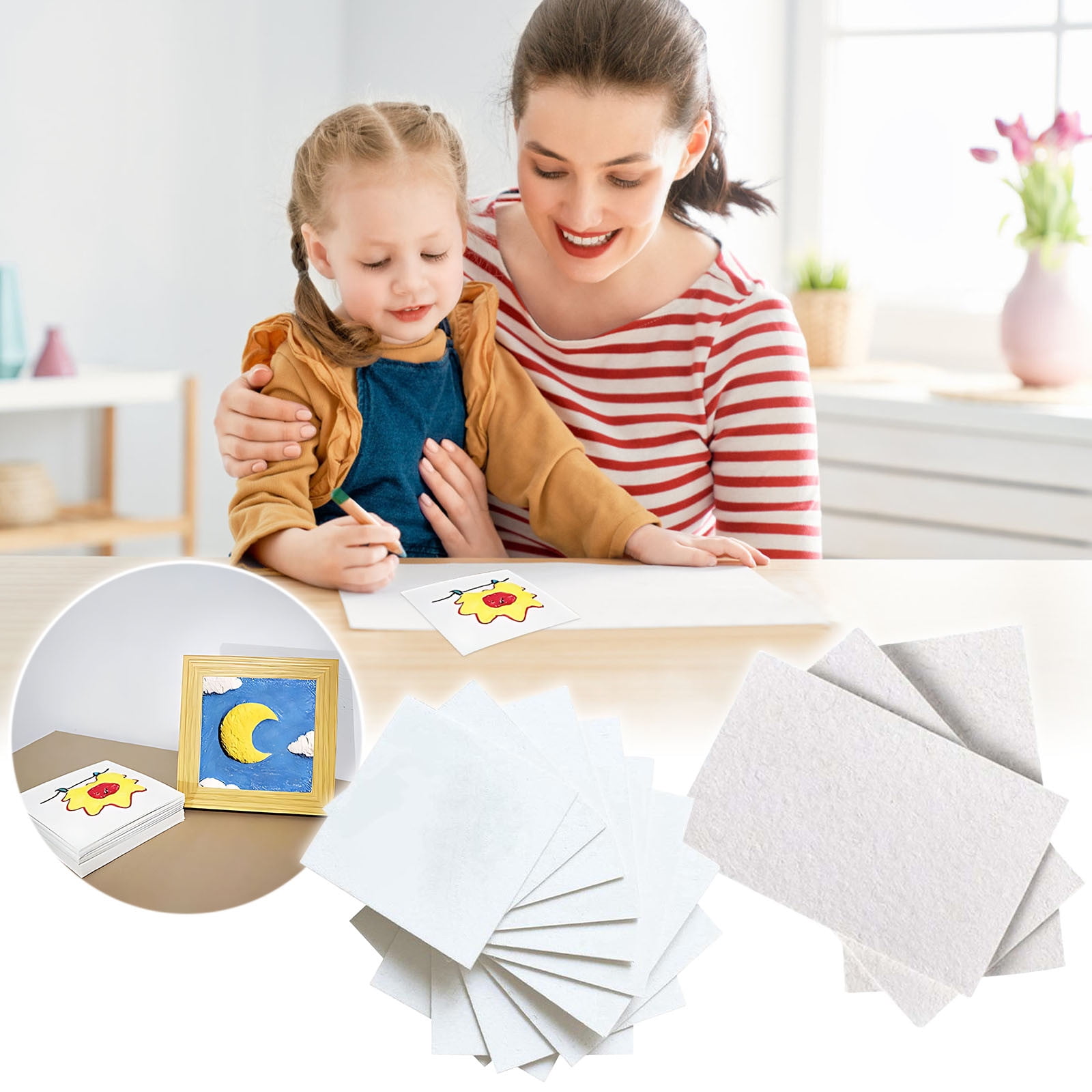 Foam Textured Art Paper 20 Pack | Puffy Expanding Texture Sheets for ...