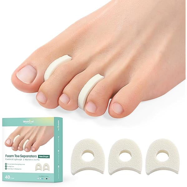 Foam Toe Separators - 40 Pack Toe Spacers for Corn, Blister, and Hammer ...