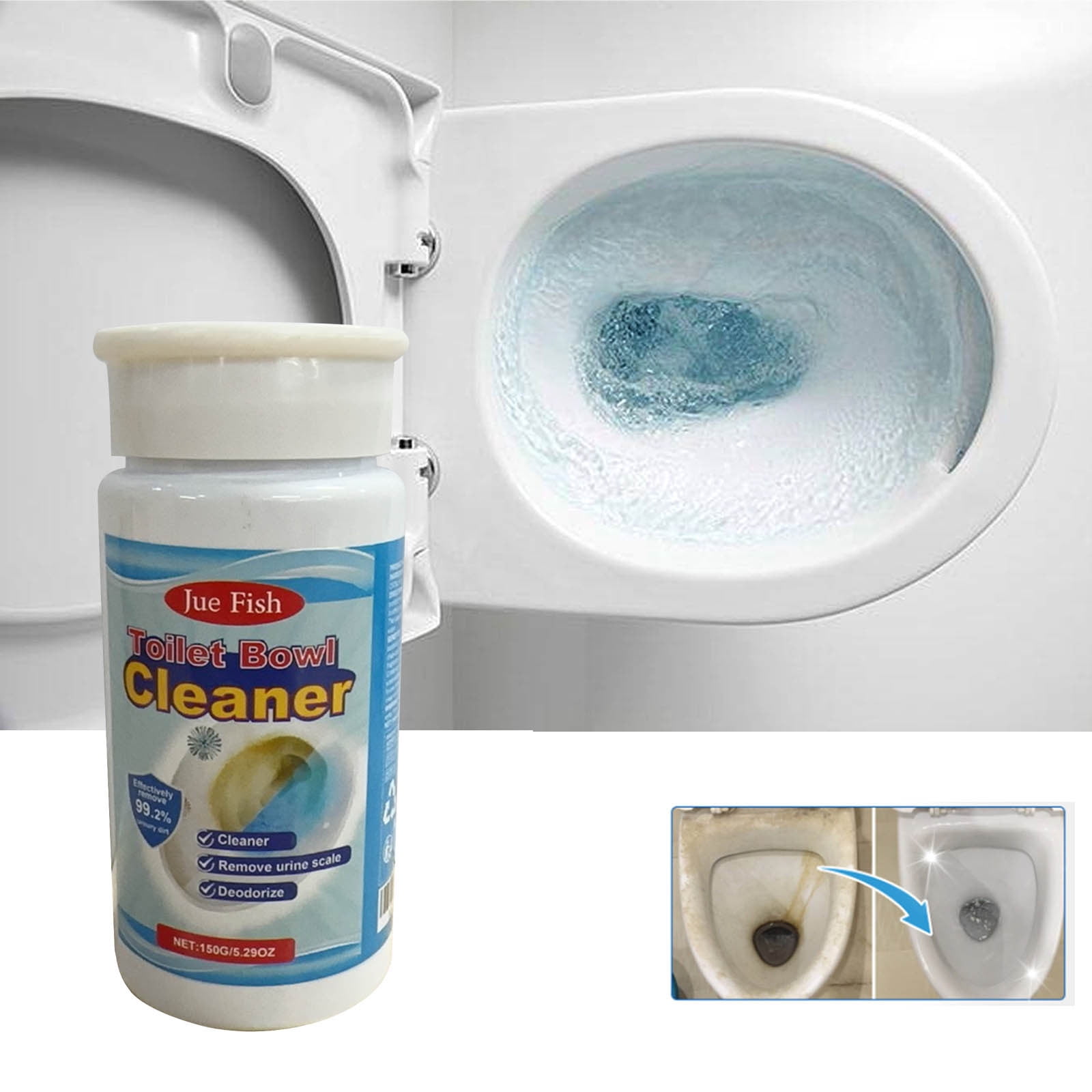 Foam Toilet Cleaner Powder - 150ml Stain & Scale Remover with ...