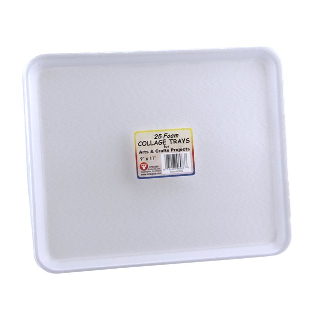 Foam Trays, 9" x 11", Pack of 25 - Walmart.com