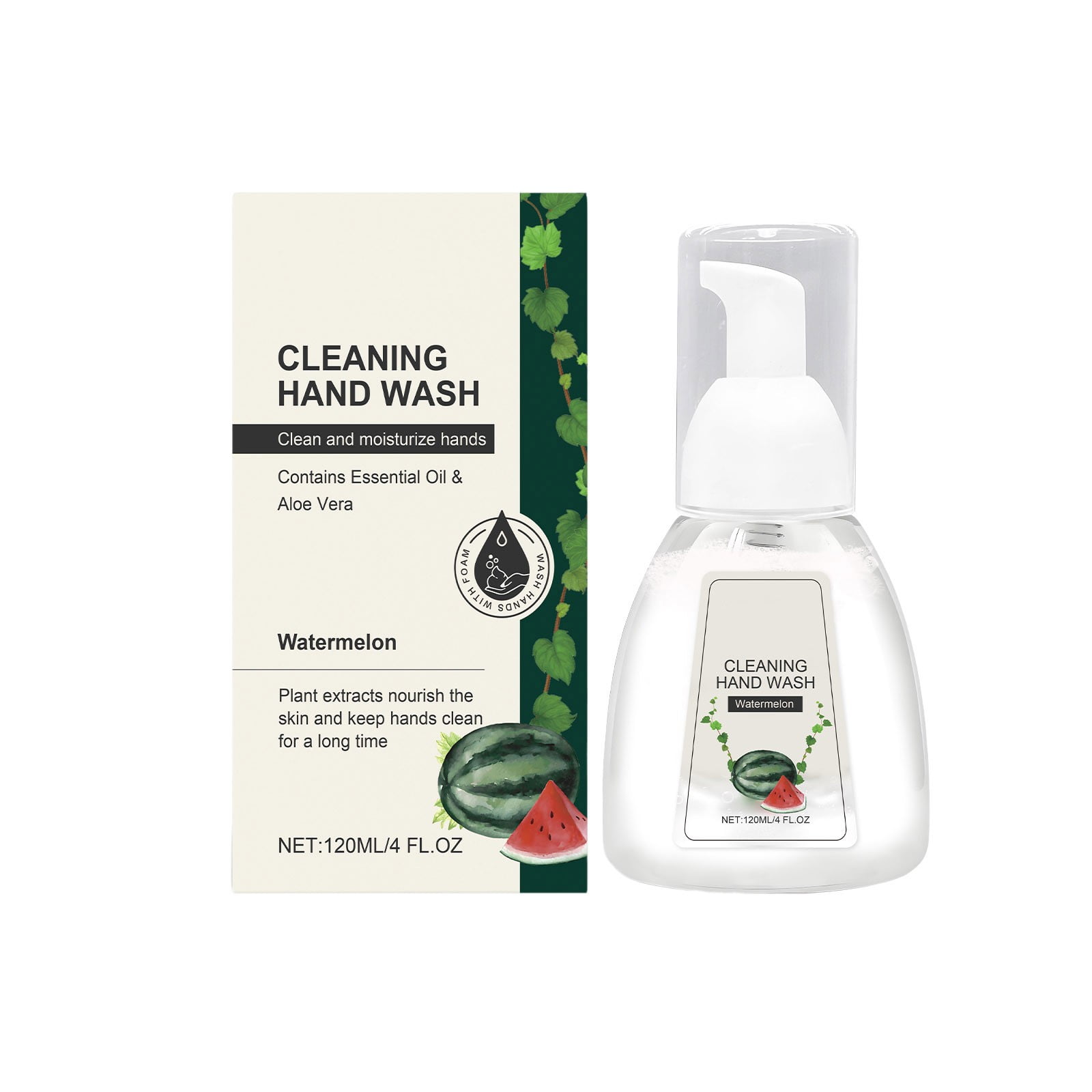 Foam Watermelon Flavor 120ml Clean Soothe Moisturize Decontaminate And ...