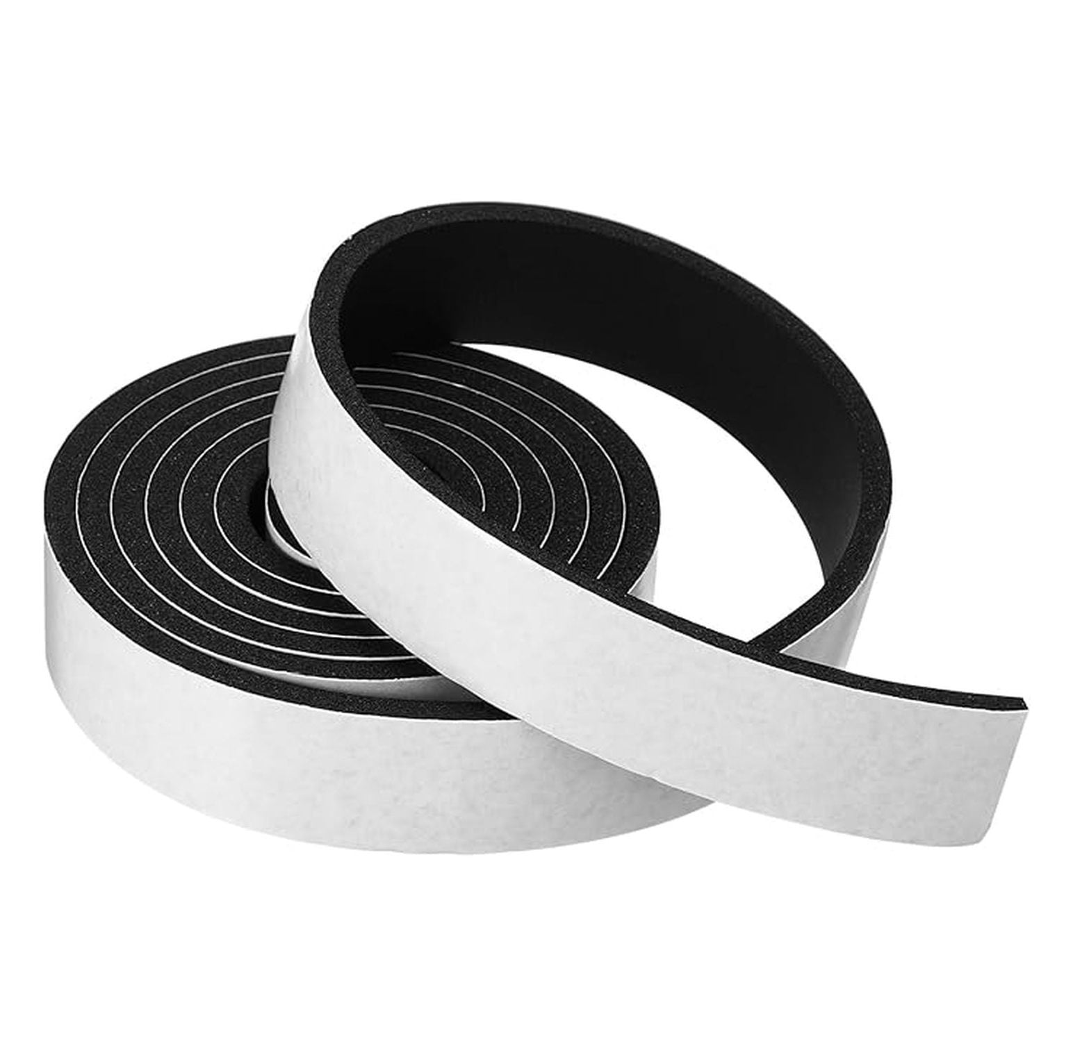 Foam Weather Stripping for Doors and Windows - 1-3/16" x 3/16" Black ...