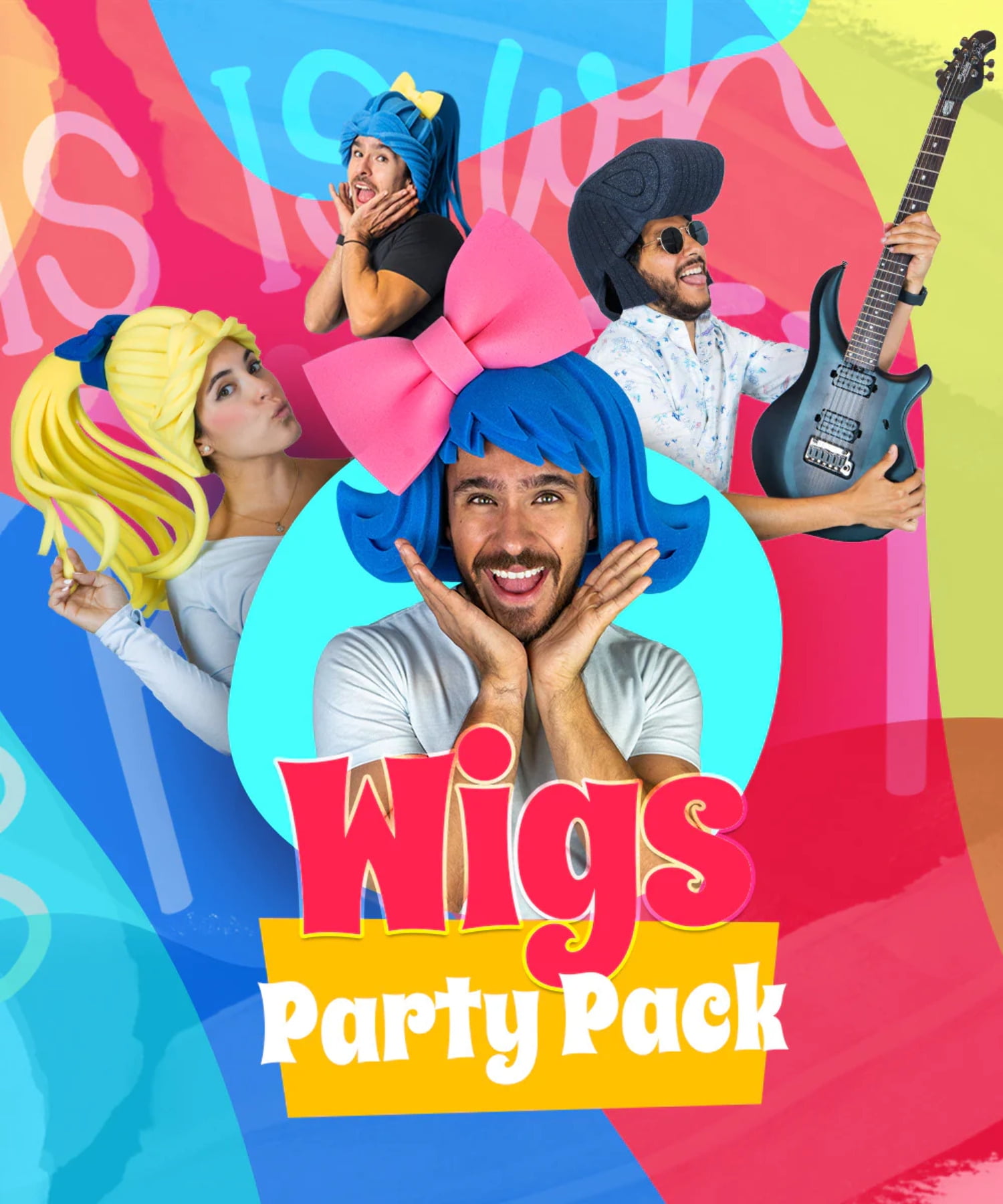 Foam Wigs Party Pack (20 Wigs) Cosplay Wigs - Wigs For Women & Men ...