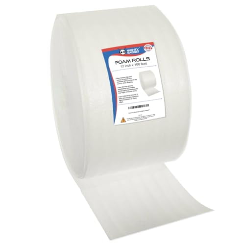 Mighty Gadget Foam Packing Wrap for Shipping - 1/16" x 100 feet x 12 ...