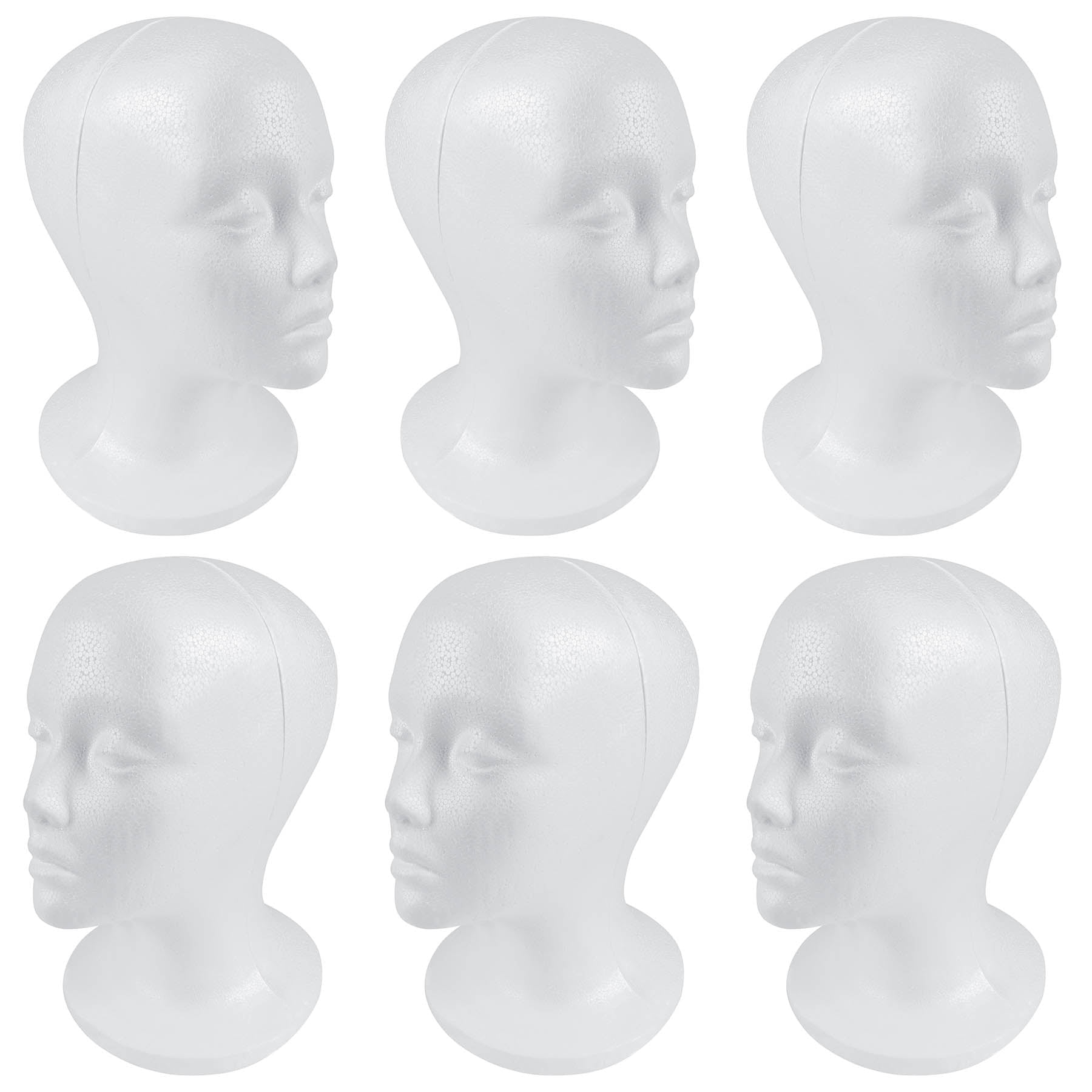 Foam head Styrofoam Model Heads ,Hat Wig Foam Mannequin Female Wig Head ...