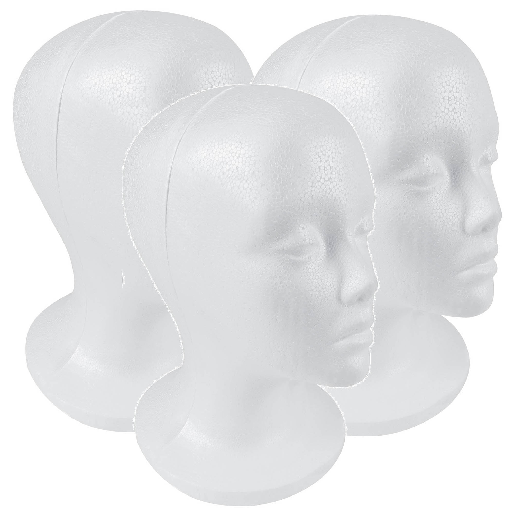 Foam head Styrofoam Model Heads ,Hat Wig Foam Mannequin Female Wig Head ...