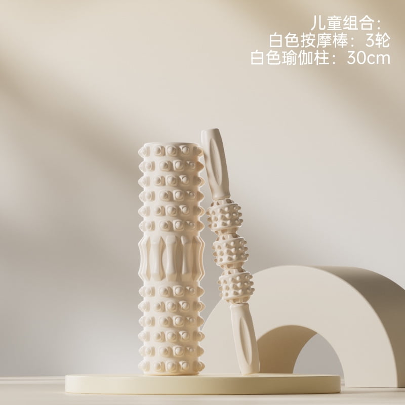 Foam Shaft Wolf Tooth Stick Yoga Column Rolling Back Muscle Fascia Relaxation Massager Eva