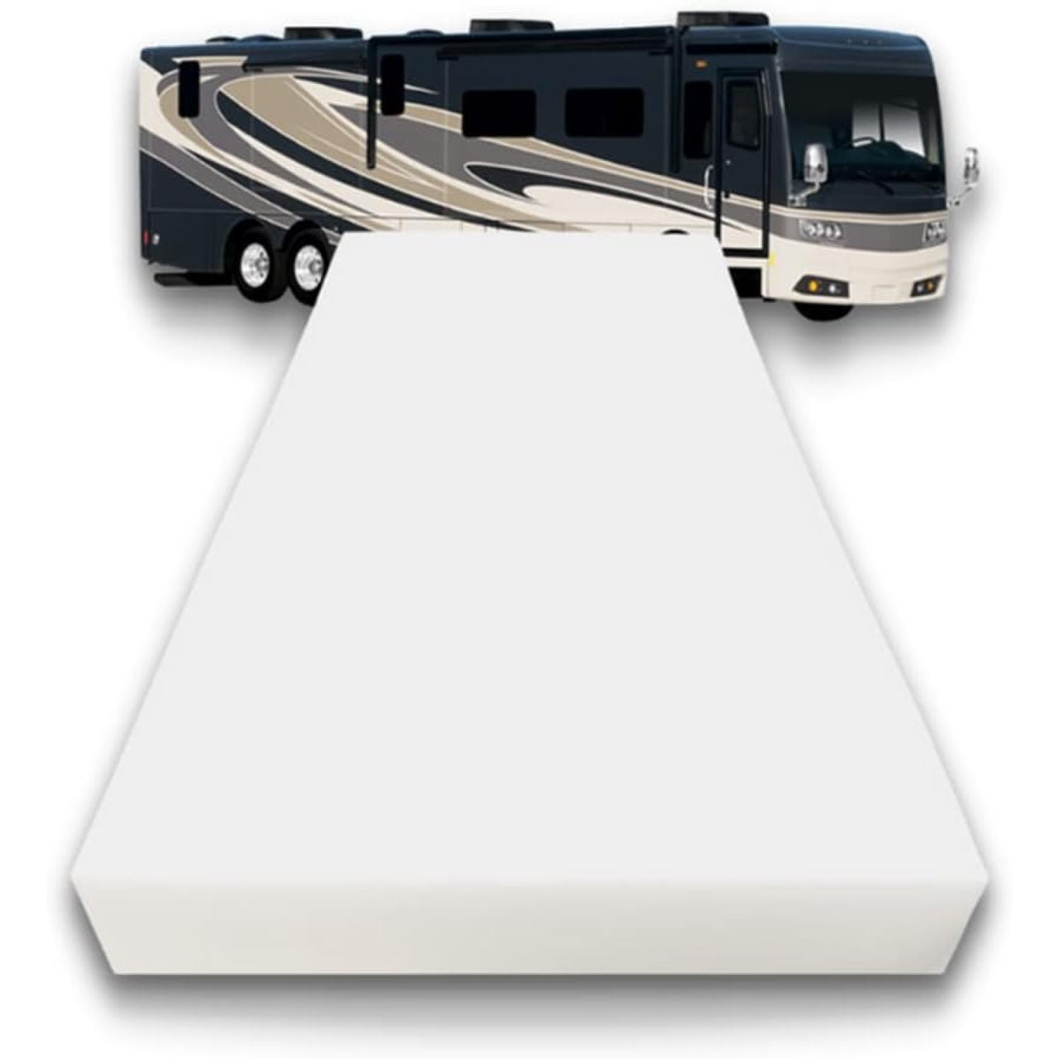 FoamRush 3-Inch Bunk Foam RV Mattress Replacement, Medium Firm, Comfort ...