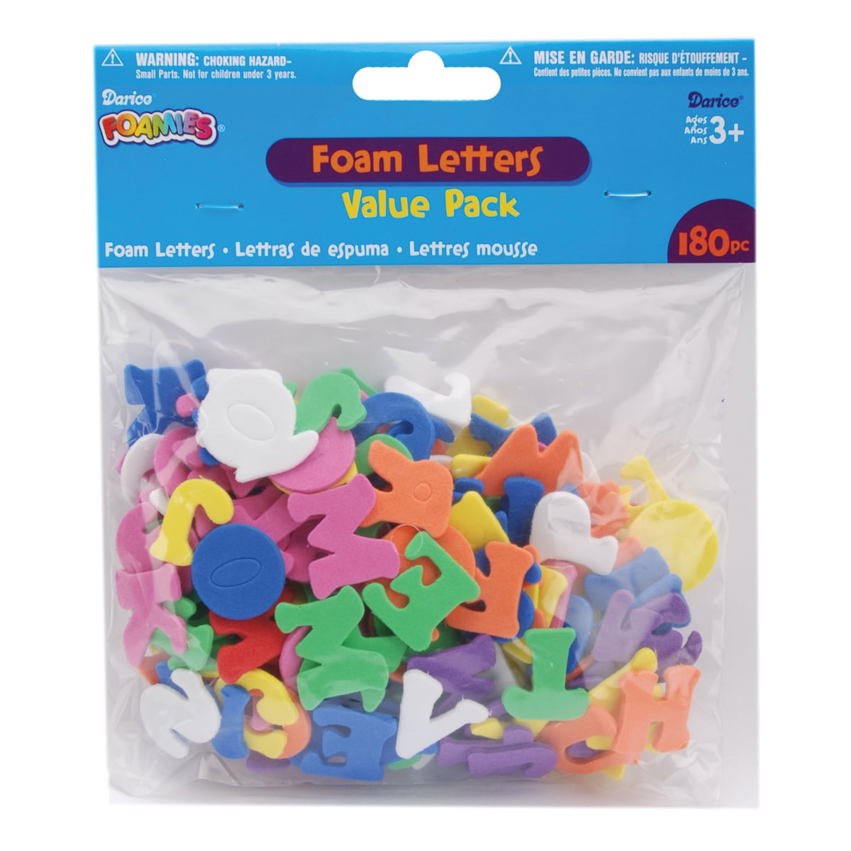 Foamies Foam Stickers - Alphabet - 0.75" Size - Assorted Colors - 180 ...