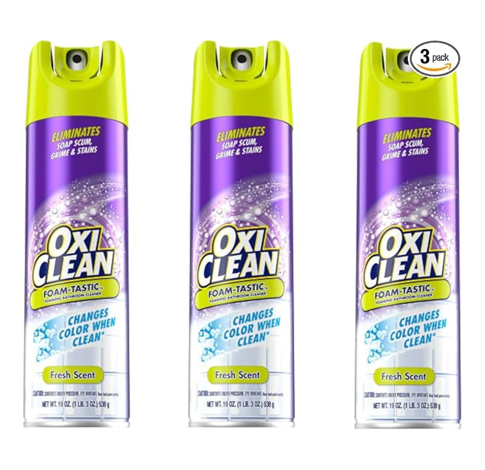 Foaming Bathroom Cleaner - 19oz (3 Pack) - Color Changing Formula ...