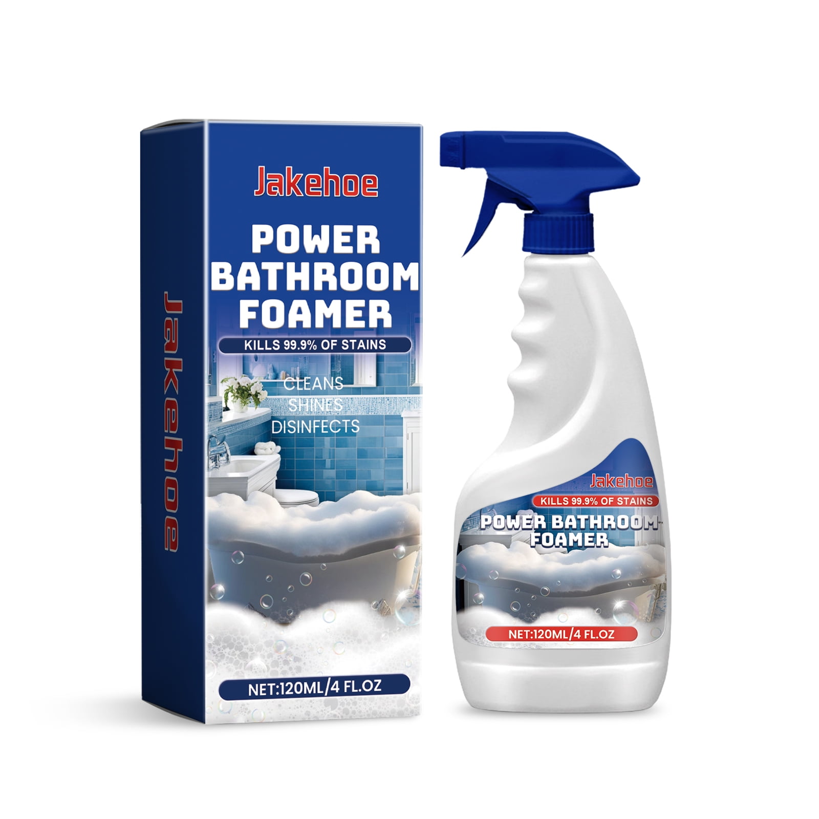 Foaming Bathroom Cleaner | Multi-Surface Tub & Tile Spray for Removing ...