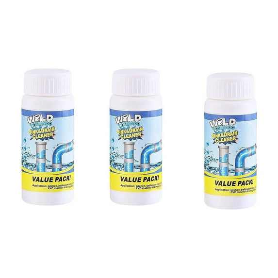 Foaming Drain Cleaner For Sink & Toilet, Fast-Acting Pipe Unclogger, 3 ...