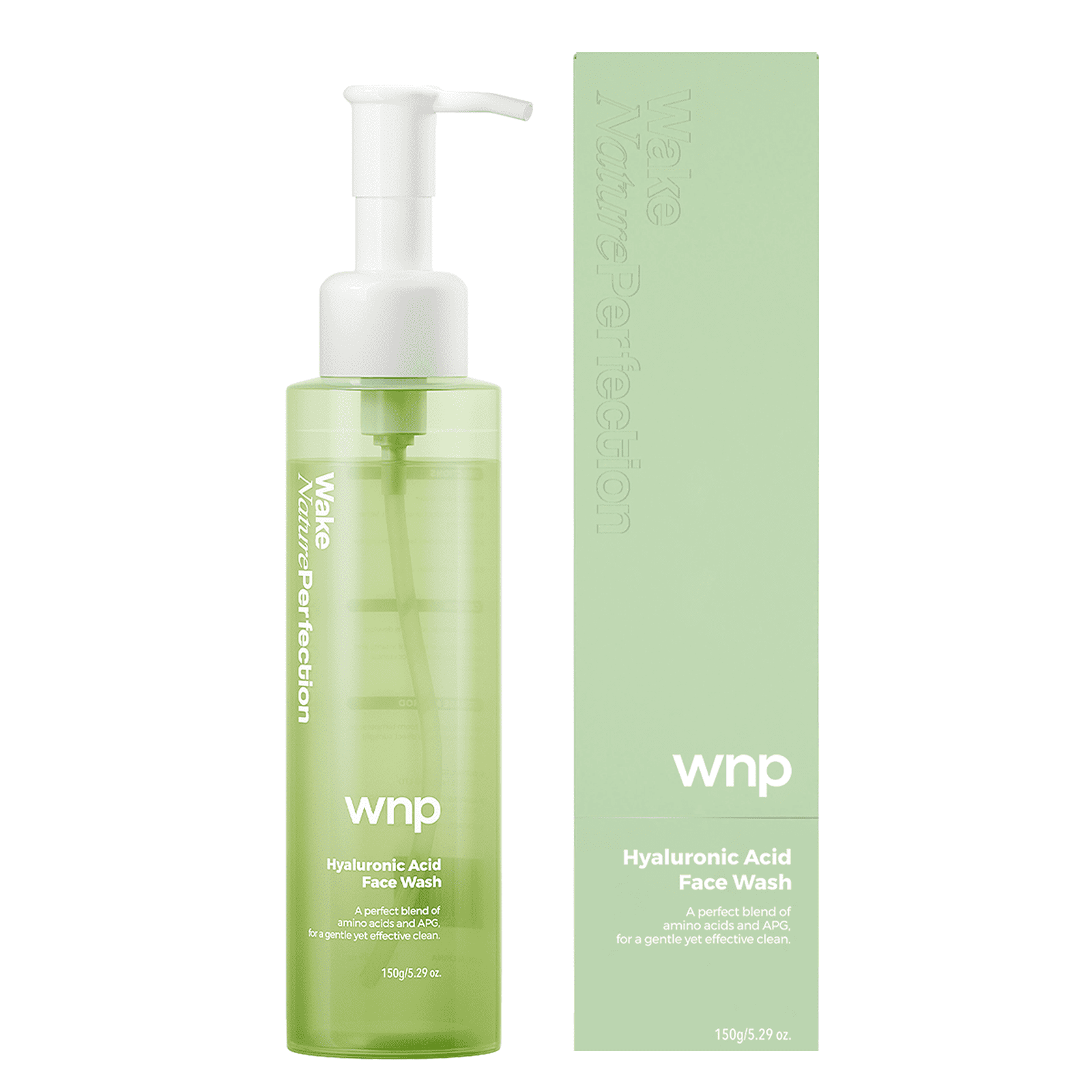 WNP Foaming Face Wash – Gentle Cleanser with Hyaluronic Acid & APG for Hydration, Light Makeup ...