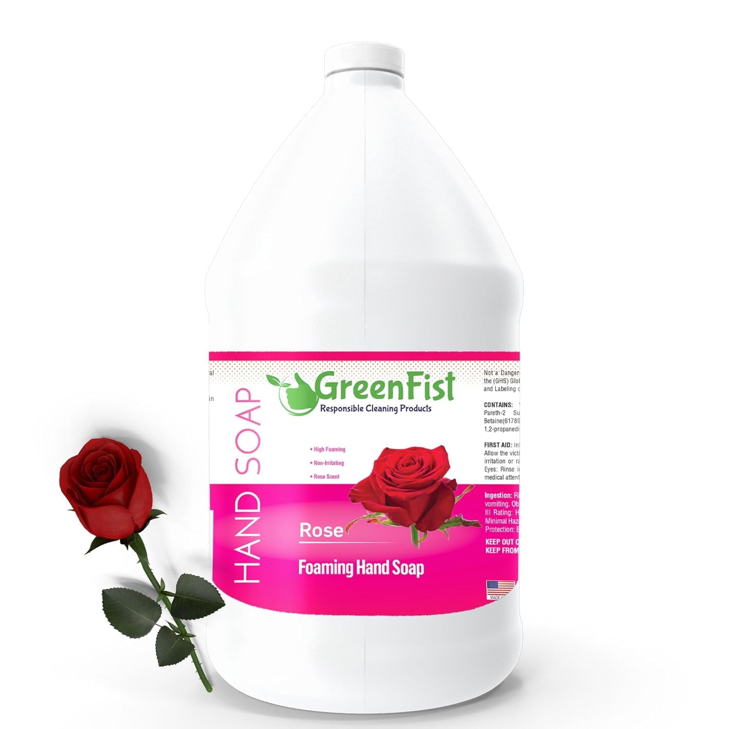 Foaming Hand Soap Refills Jug Rose Scent Foam Refill Made in USA, 128 ...