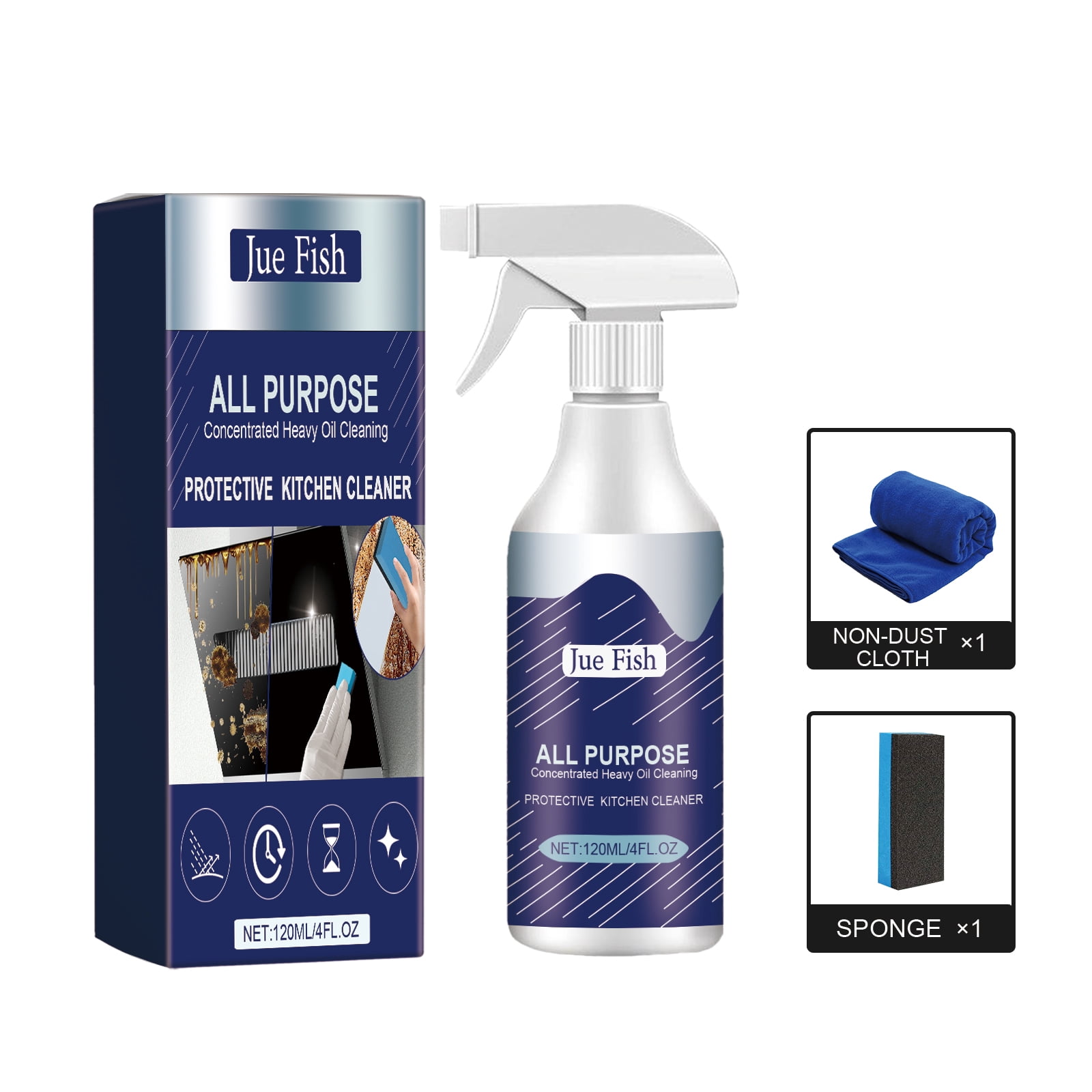 Foaming Kitchen Degreaser | Heavy-Duty Grease Remover for Exhaust Hoods ...