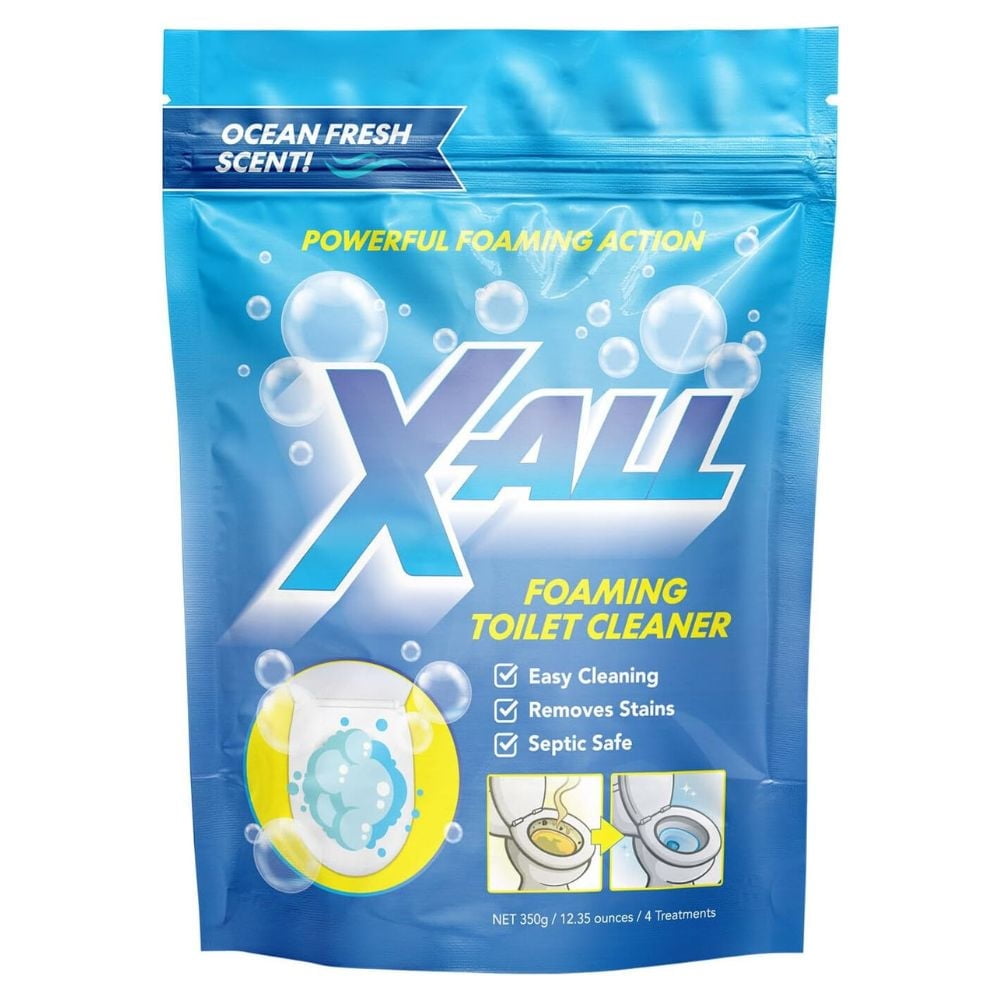 Foaming Toilet Bowl Cleaner, Self-Activating Powder with Surfactant ...
