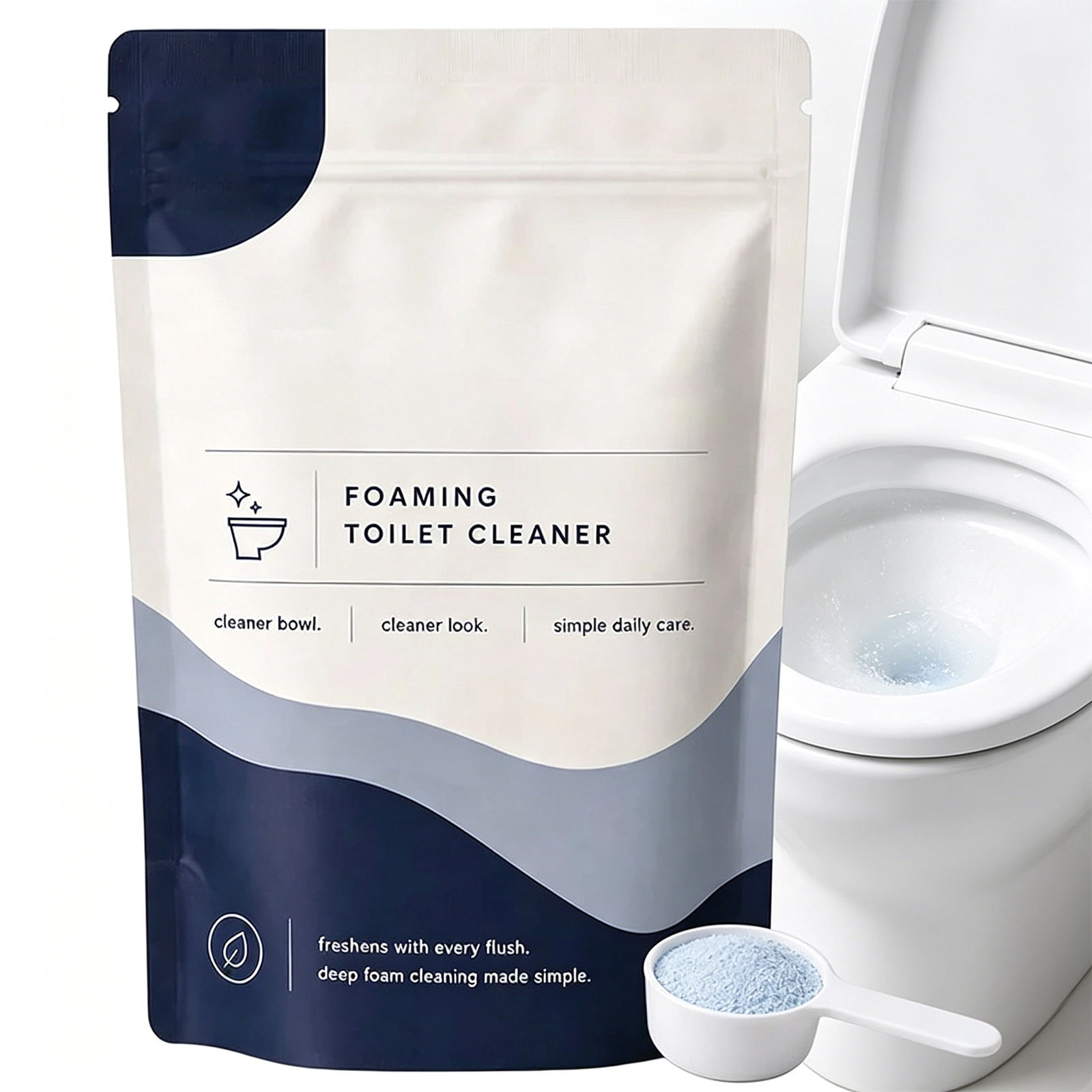 Foaming Toilet Bowl Cleaning Powder, Fresh Scent Daily Care Powder, for ...