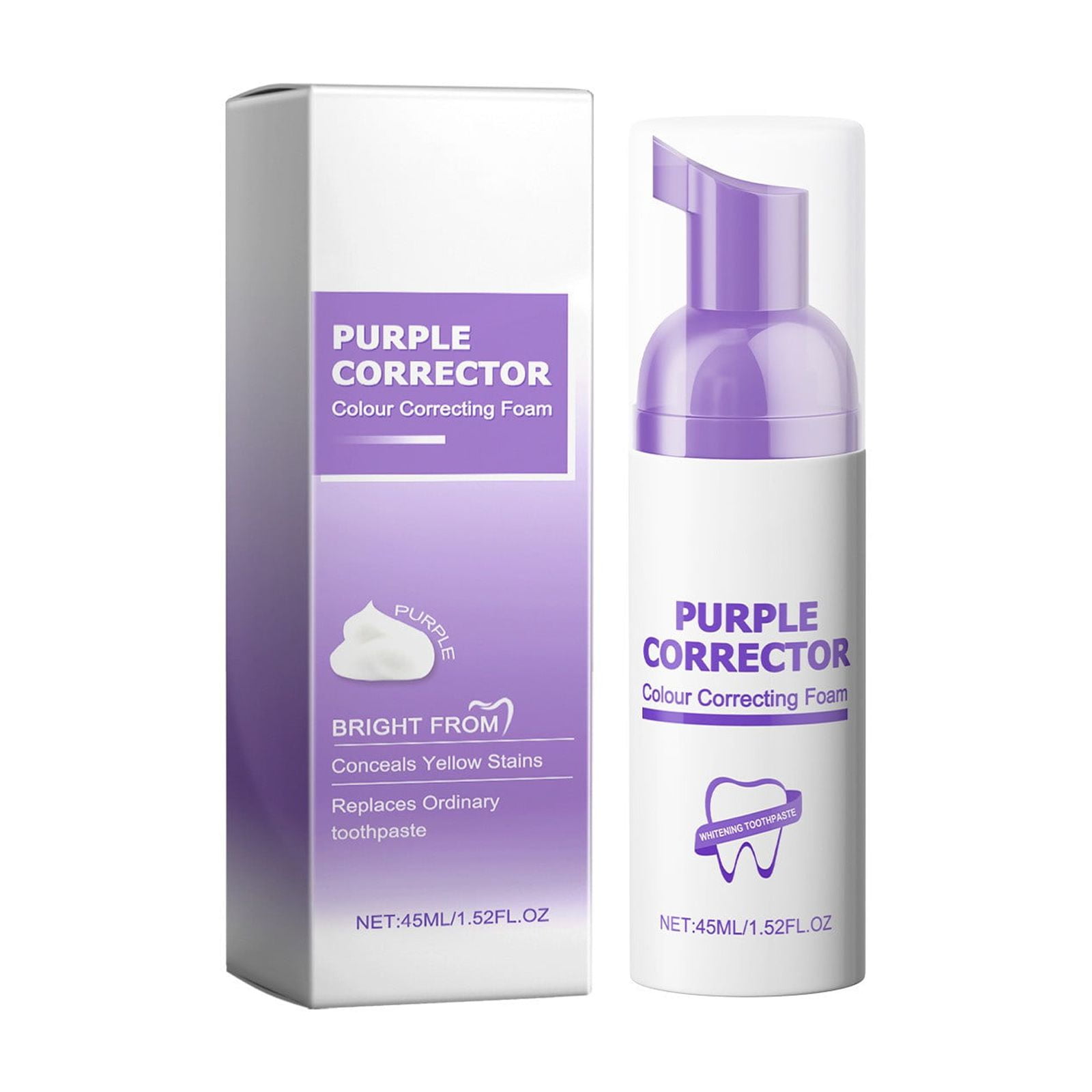 Foaming Toothpaste for Sensitive Gums (Alcohol-Free),Purple Teeth ...