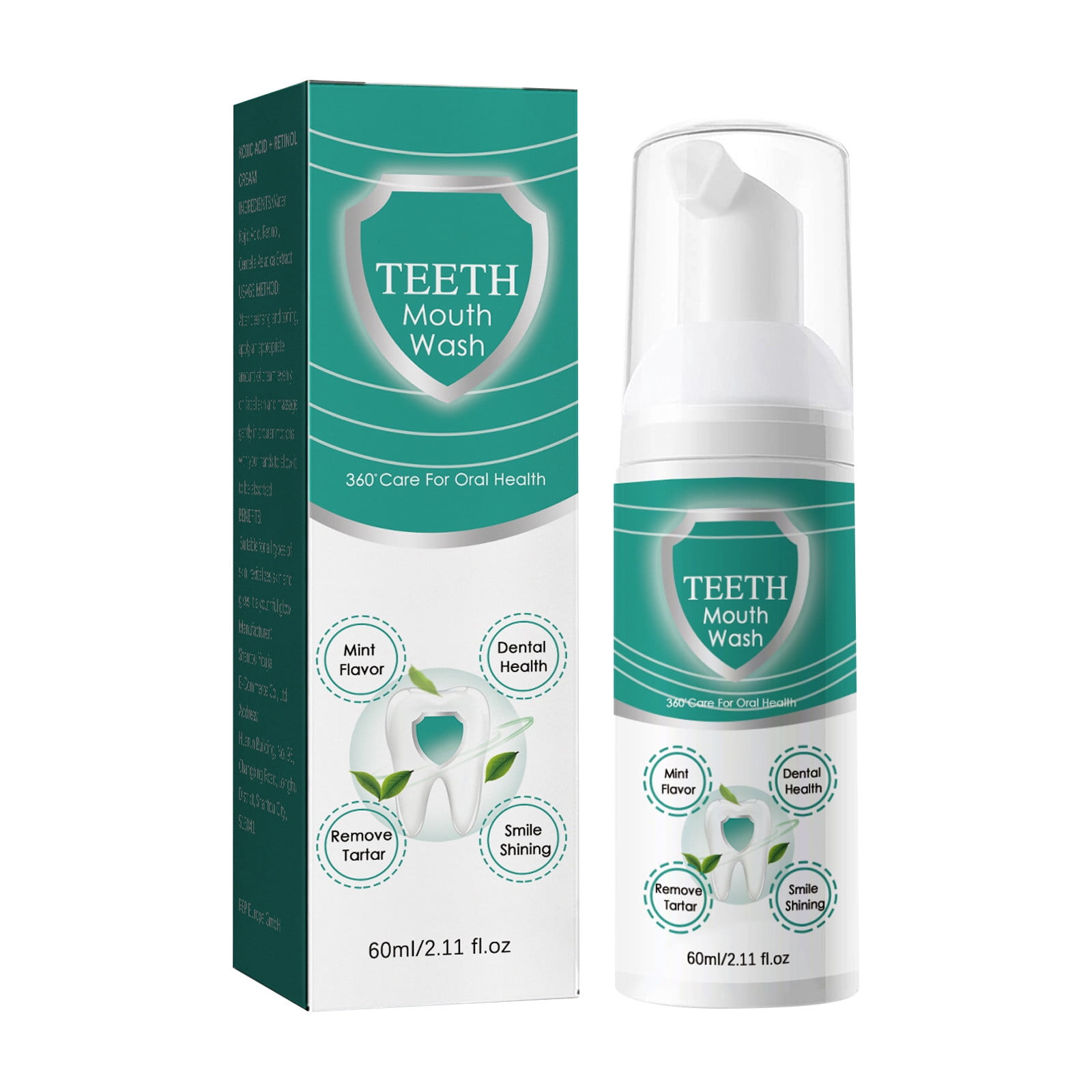 Foaming Toothpaste for Sensitive Gums (Alcohol-Free),Clean White Teeth ...