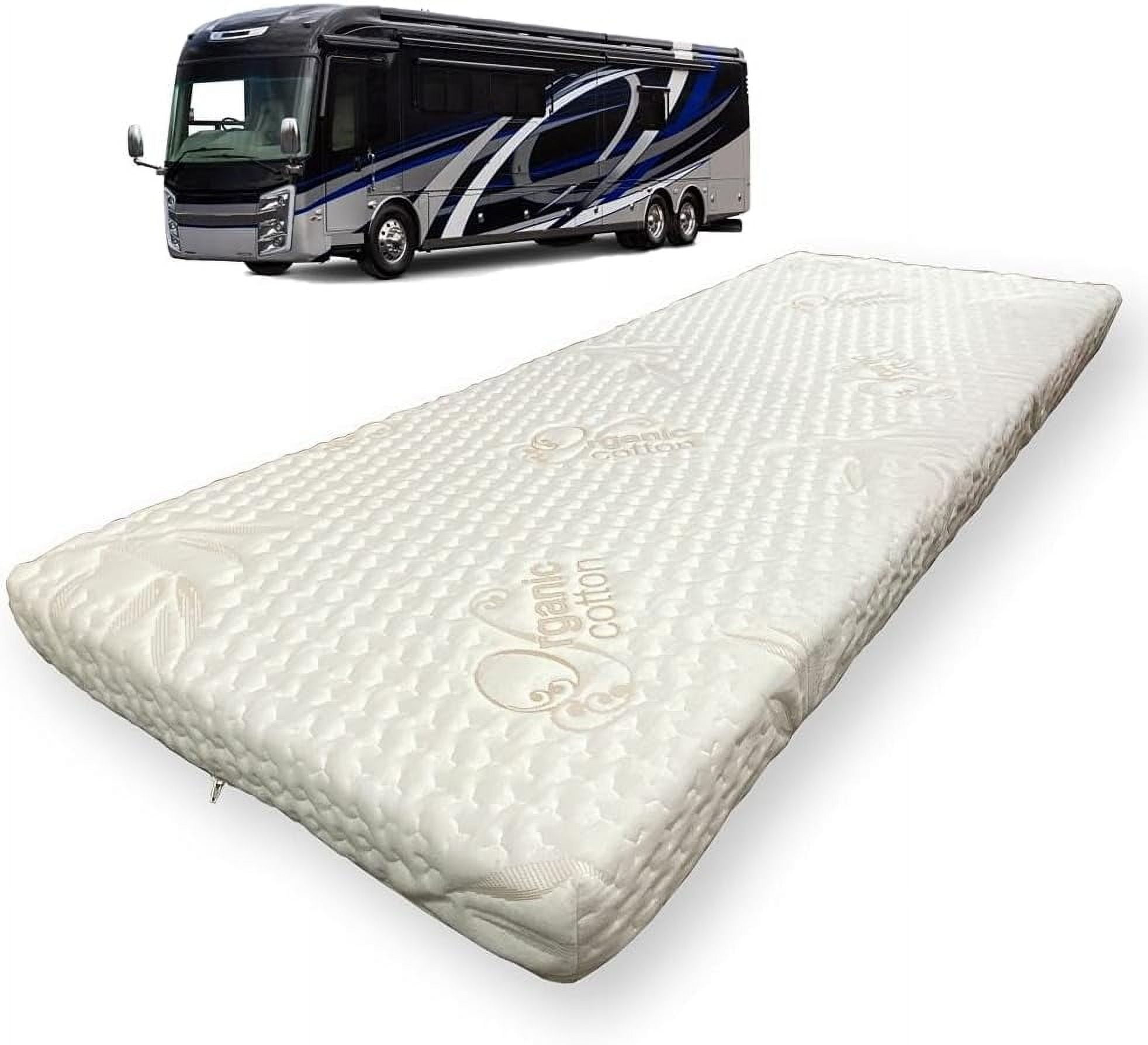 Foamma 12" x 38" x 75" Memory Foam Mattress for RV with Water Resistant ...