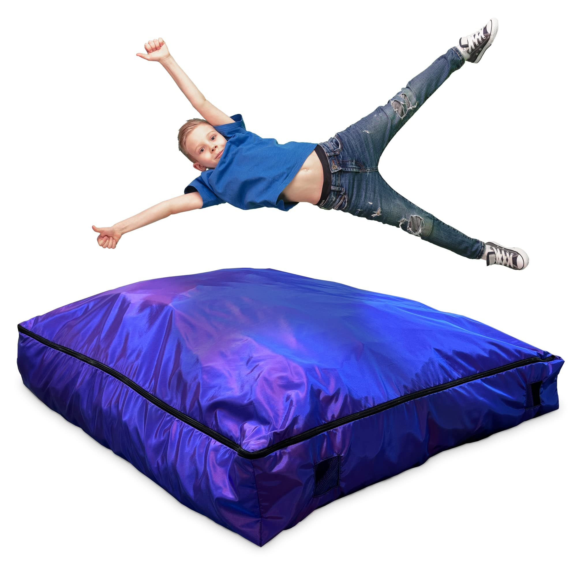 Foamma Crash Pad 8" x 60" x 60" - Sensory Pad with Foam Blocks for Kids ...