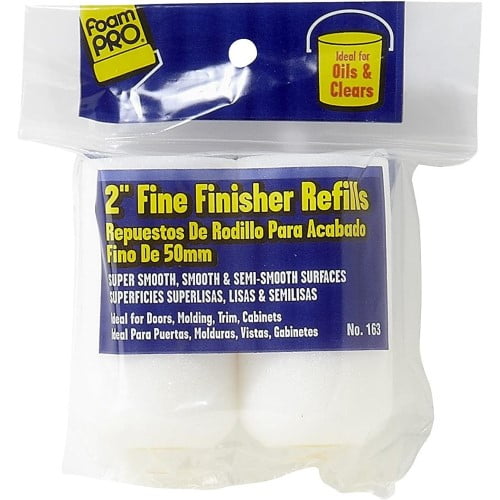 Foampro 163 2" Foam Paint Roller Refills for Mini Roller, 2-Pack ...