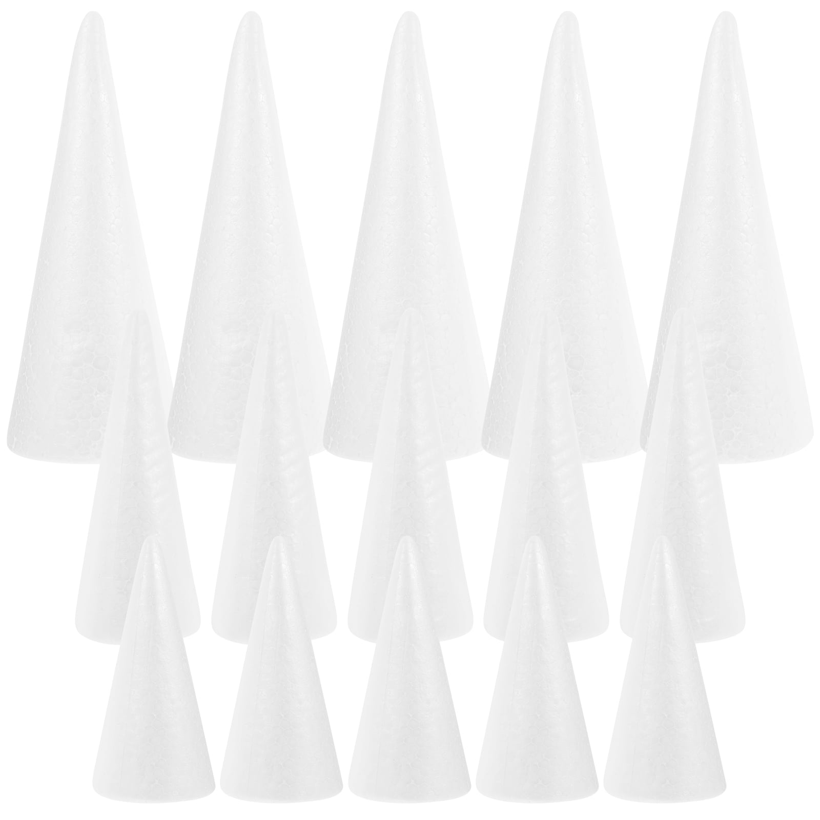 Foams Cones 15pcs Foams Cone Models Diy Christmas Tree Making Models ...