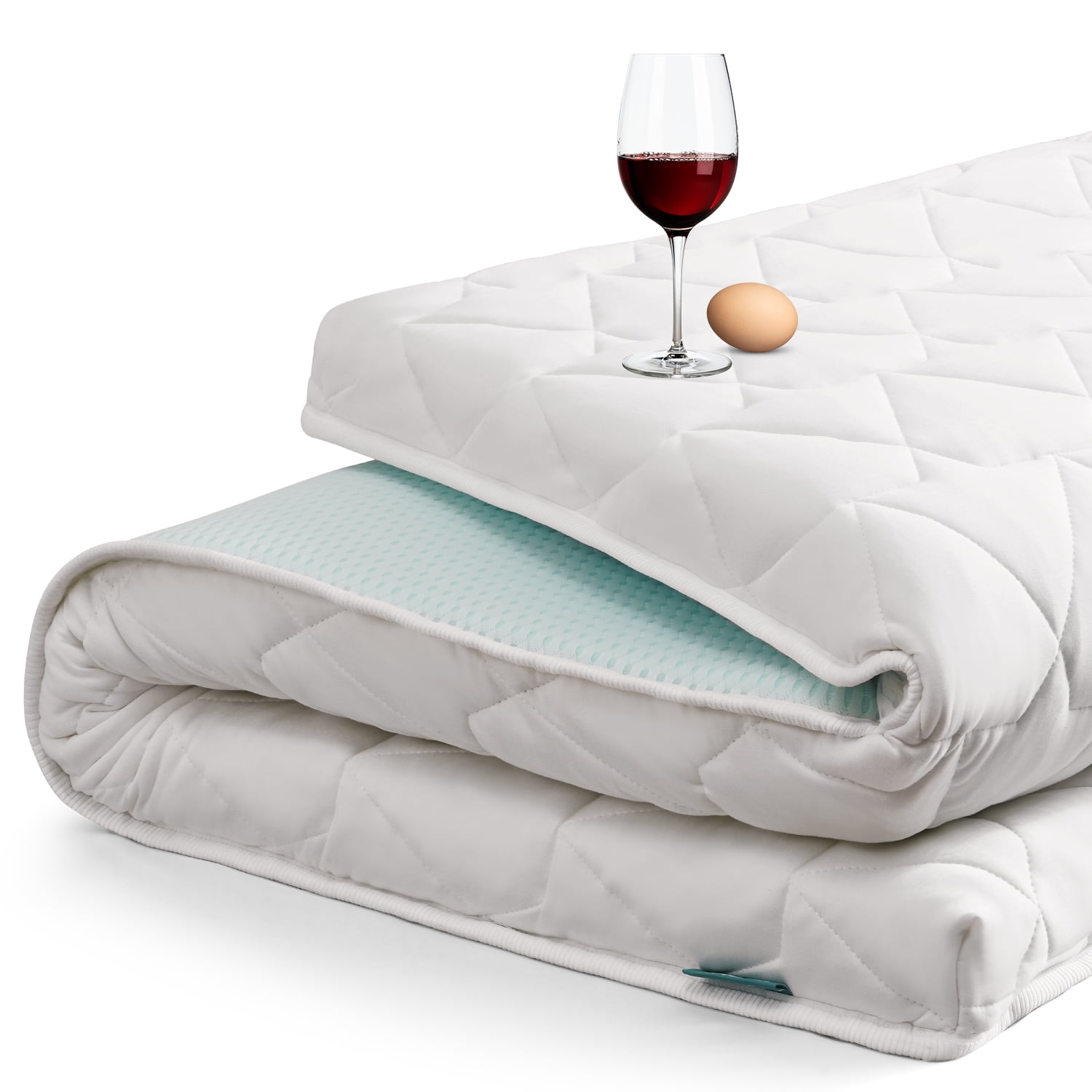 Foamula 3 Inch Gel-Infused Memory Foam Mattress Topper Full Size with ...